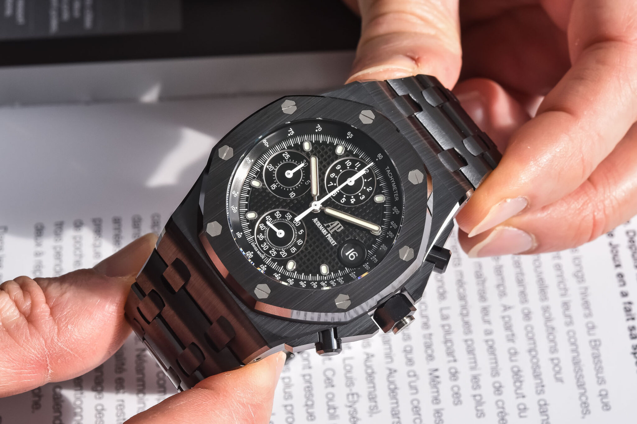 Hands-On With the Stunning AP Royal Oak Offshore Beast Black Ceramic