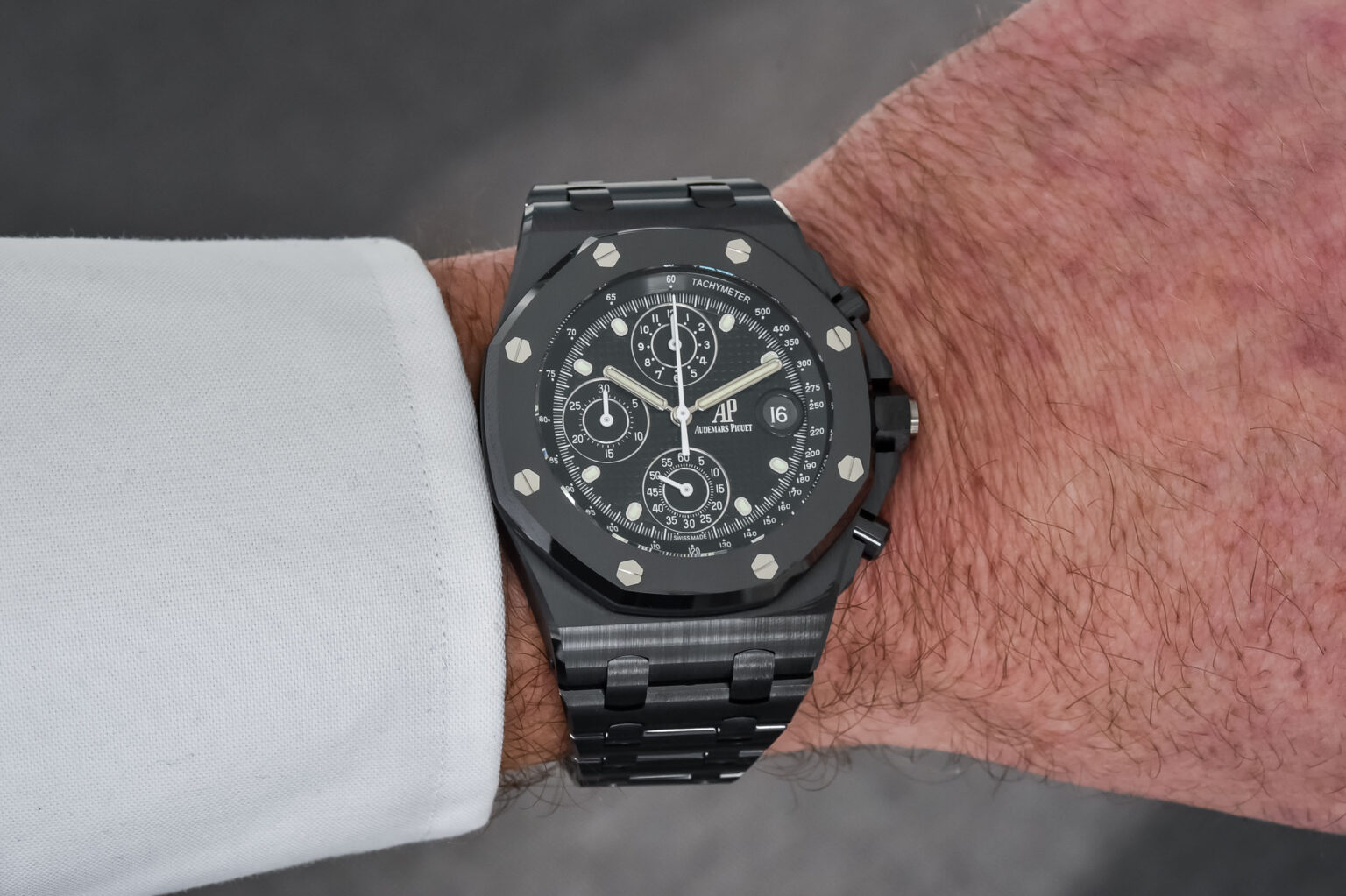 Hands-On With the Stunning AP Royal Oak Offshore Beast Black Ceramic