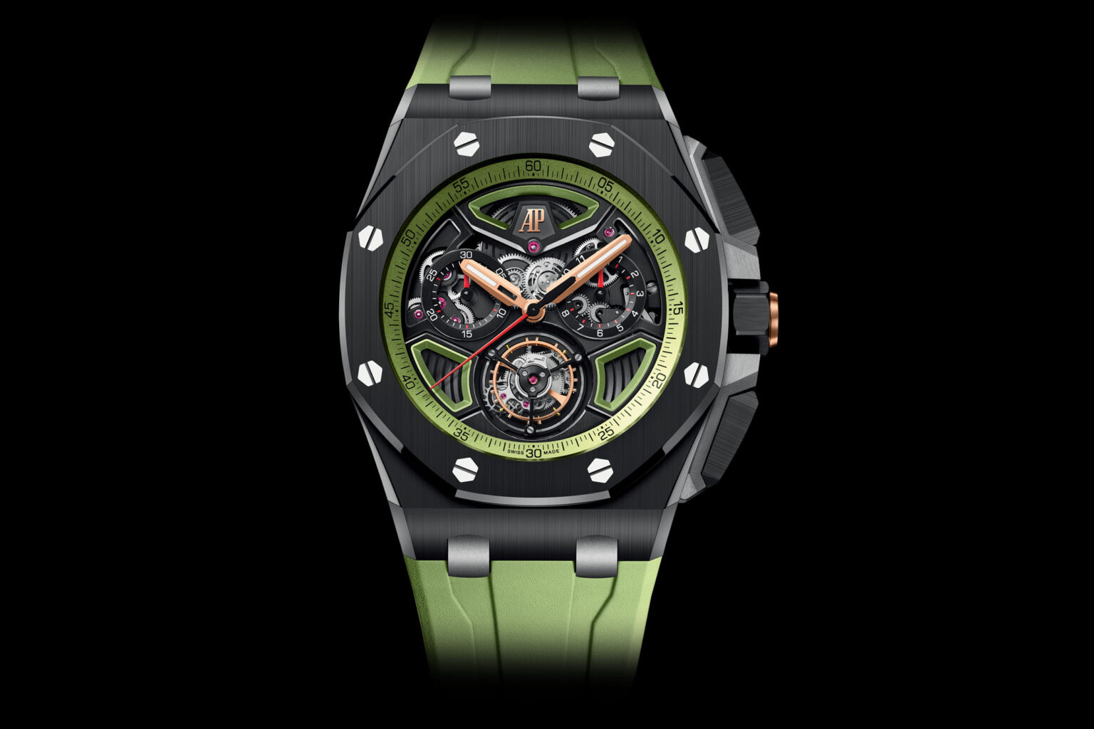 Introducing The Green/Black AP Royal Oak Offshore Tourbillon Chrono