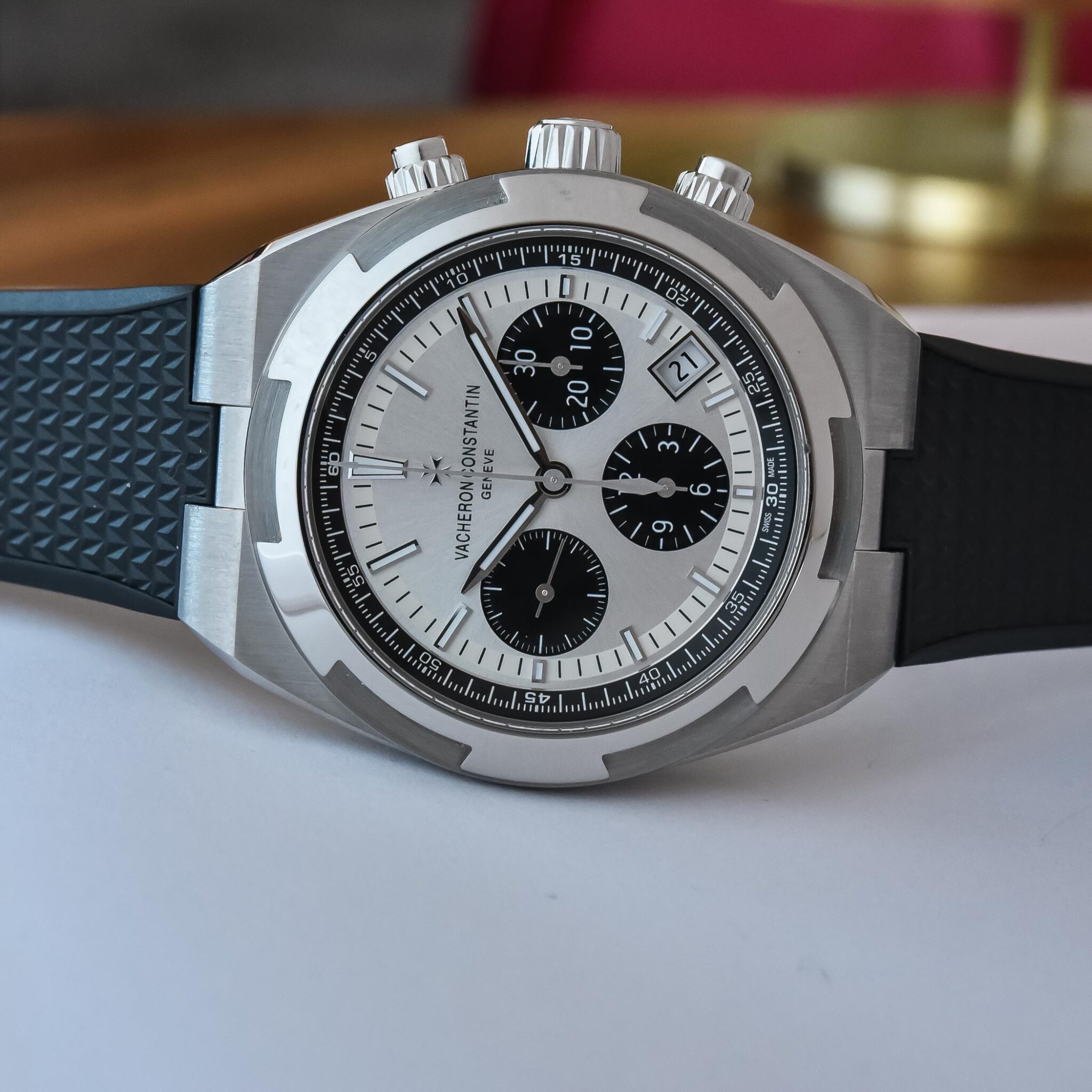 Up-Close with the Vacheron Constantin Overseas Chronograph Panda Dial