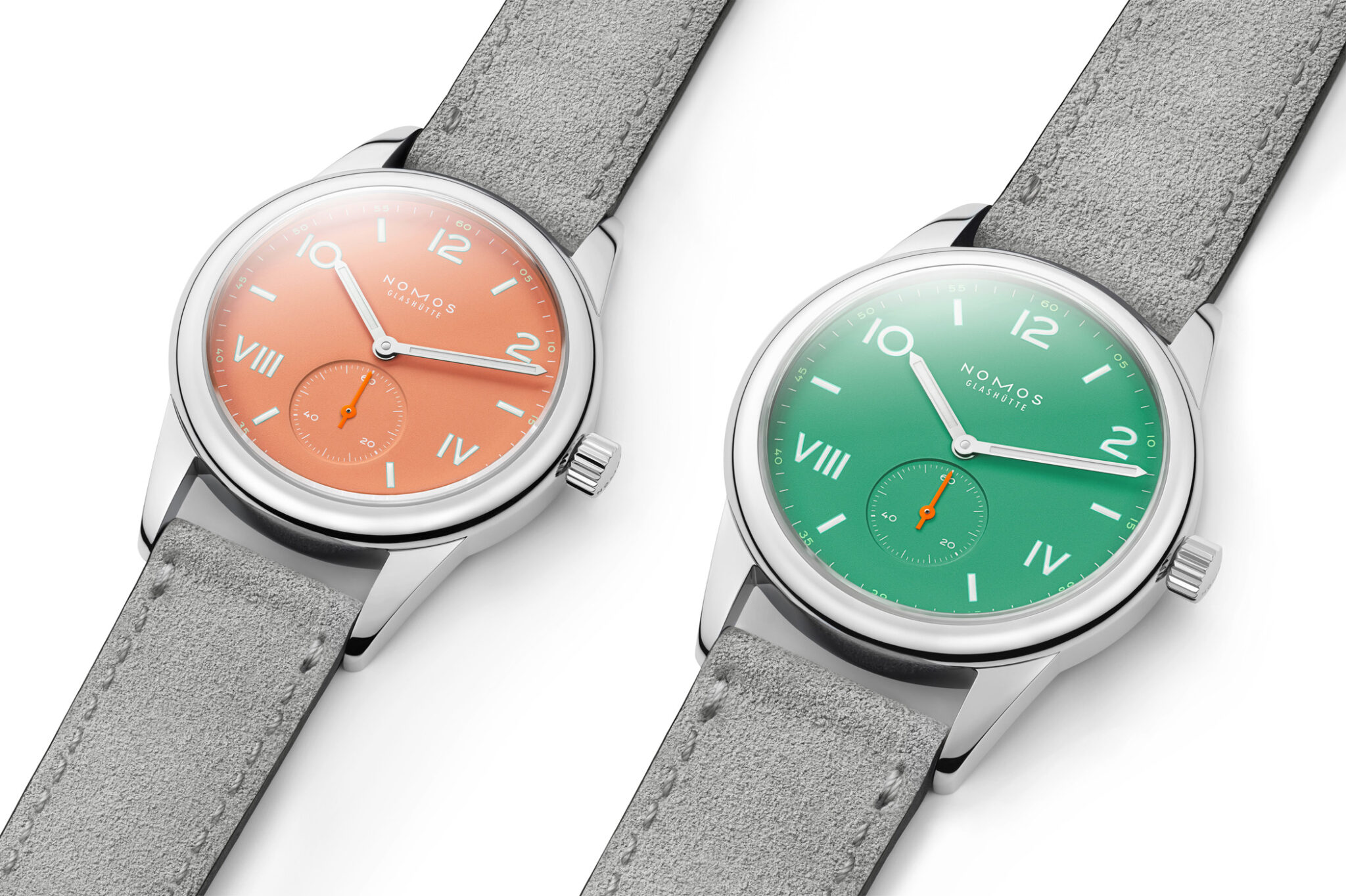 Introducing The Nomos Club Campus Cream Coral & Electric Green