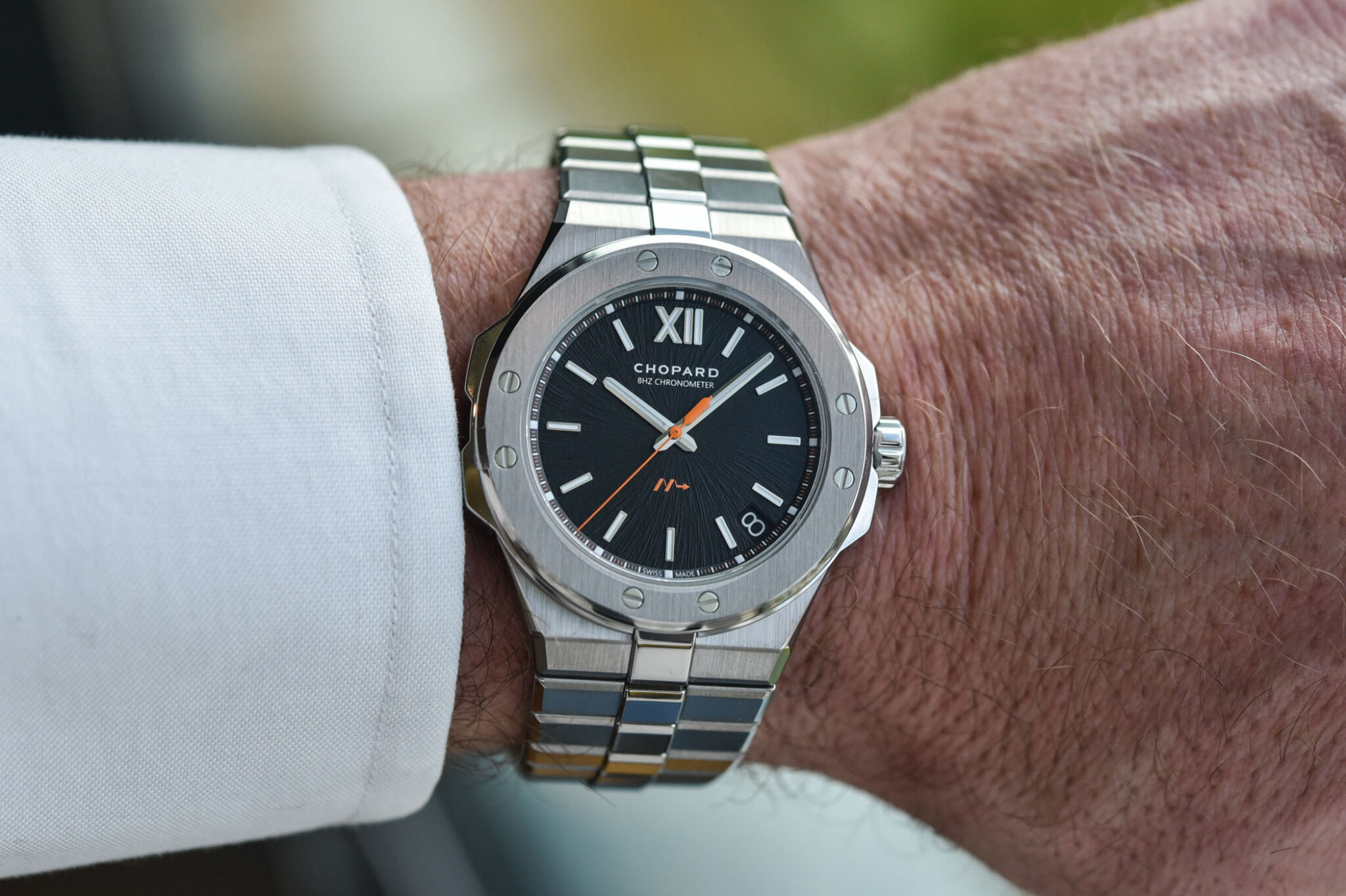 Hands-On: Chopard Alpine Eagle Cadence 8HF Titanium Black Dial