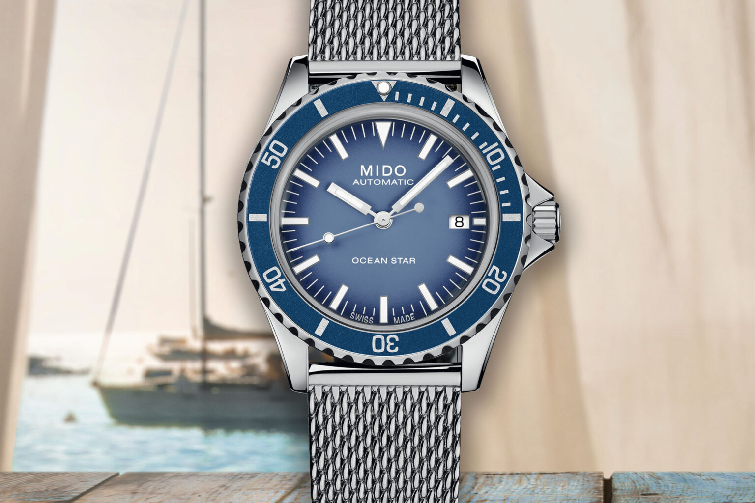 Introducing The Gradient Blue Mido Ocean Star Tribute
