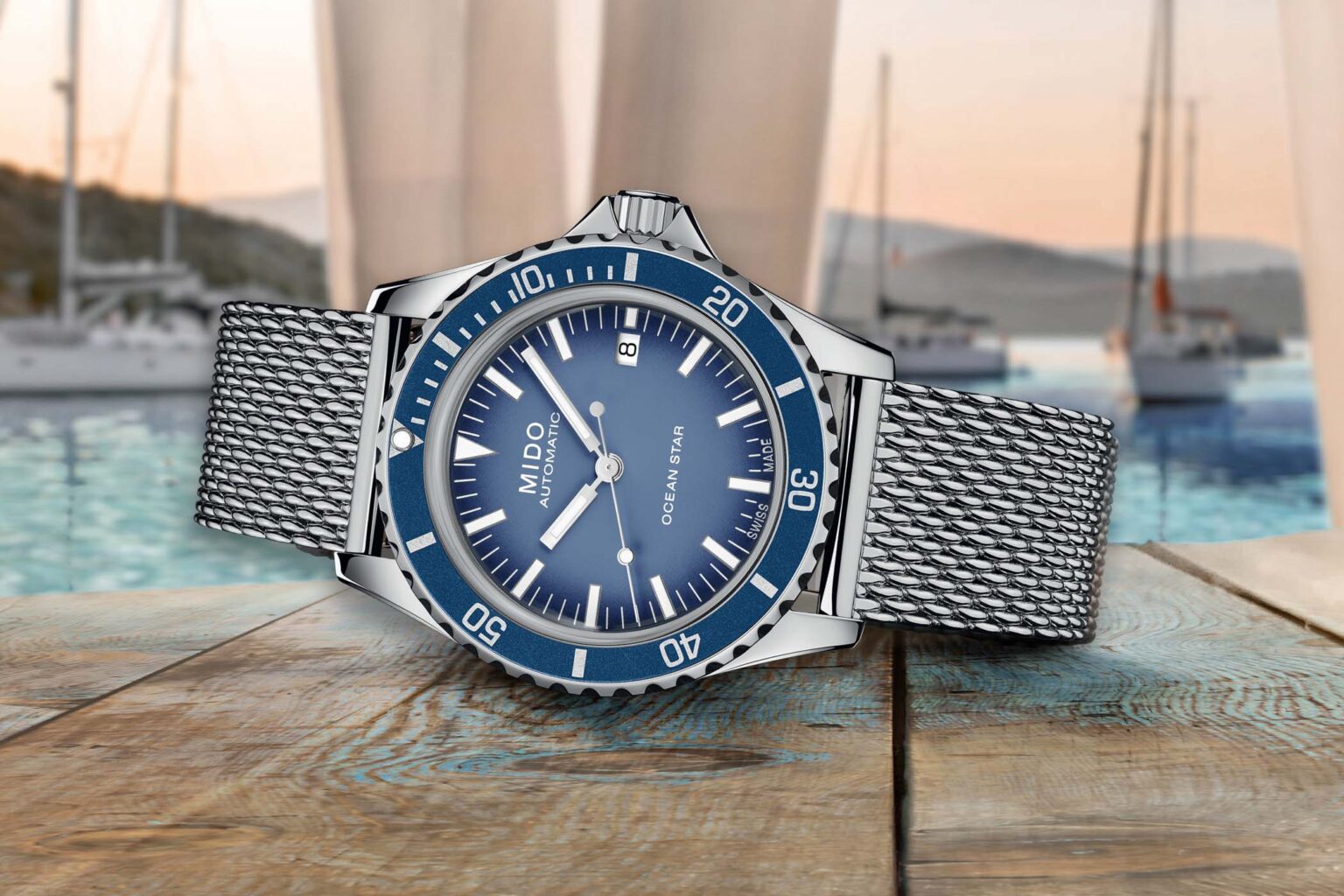Introducing The Gradient Blue Mido Ocean Star Tribute