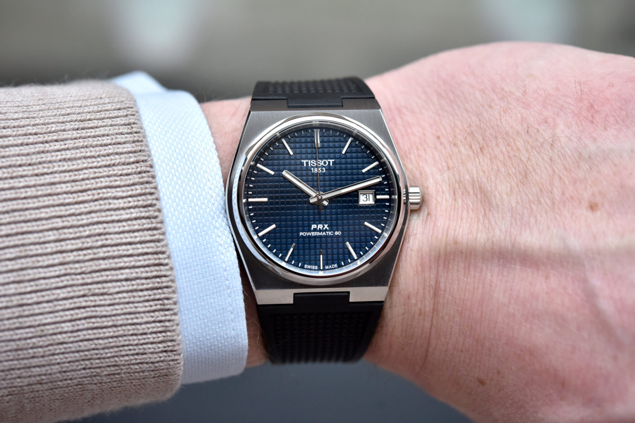 Hands-On With The Official Rubber Straps For The Tissot PRX Powermatic 80