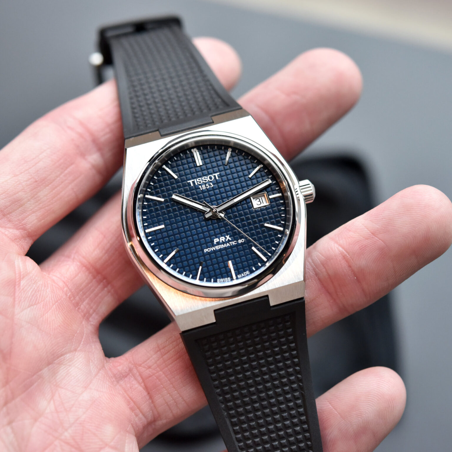 Hands-On With The Official Rubber Straps For The Tissot PRX Powermatic 80