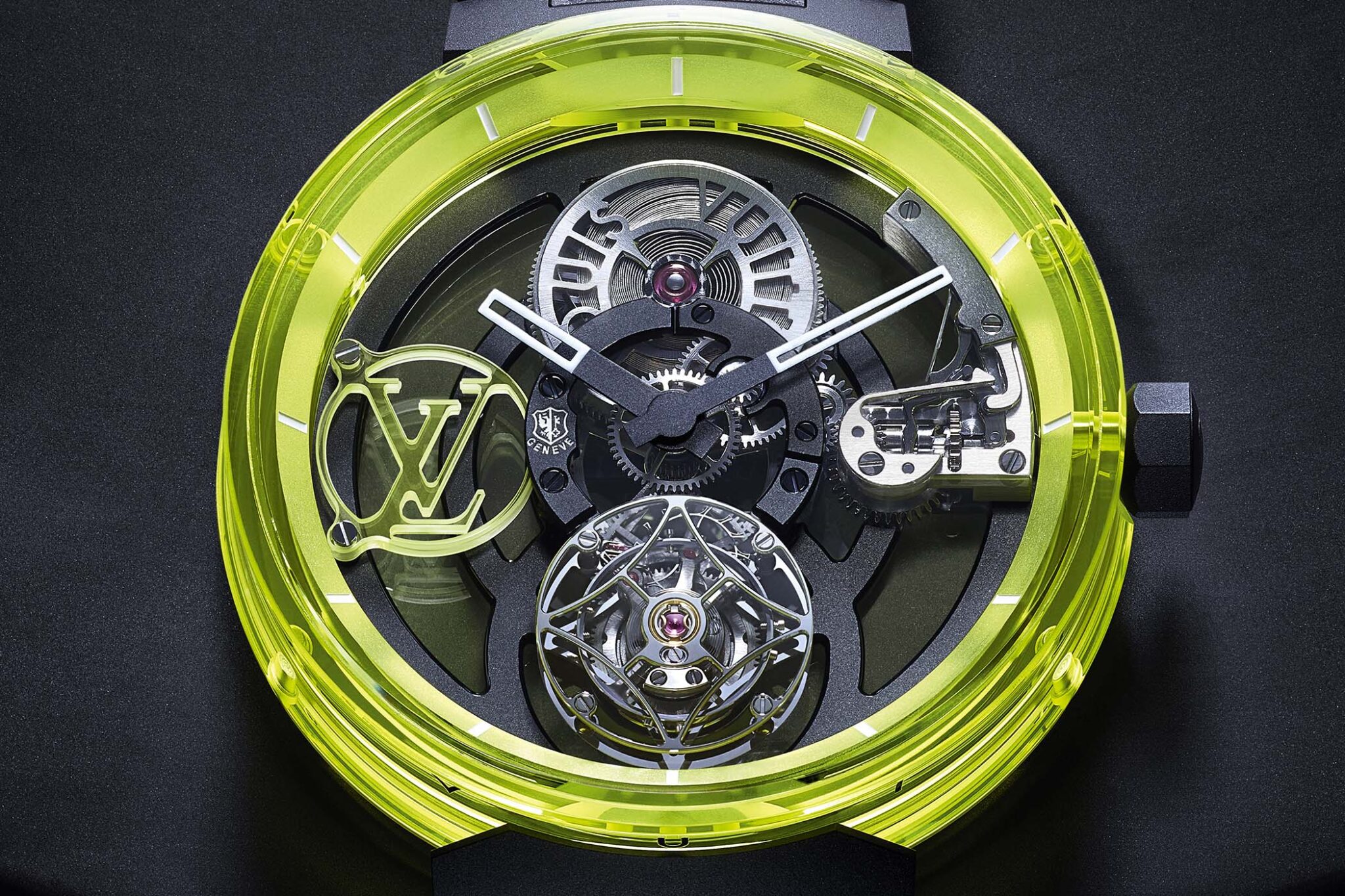 Introducing The Green & Yellow Sapphire Louis Vuitton Tambour Moon ...