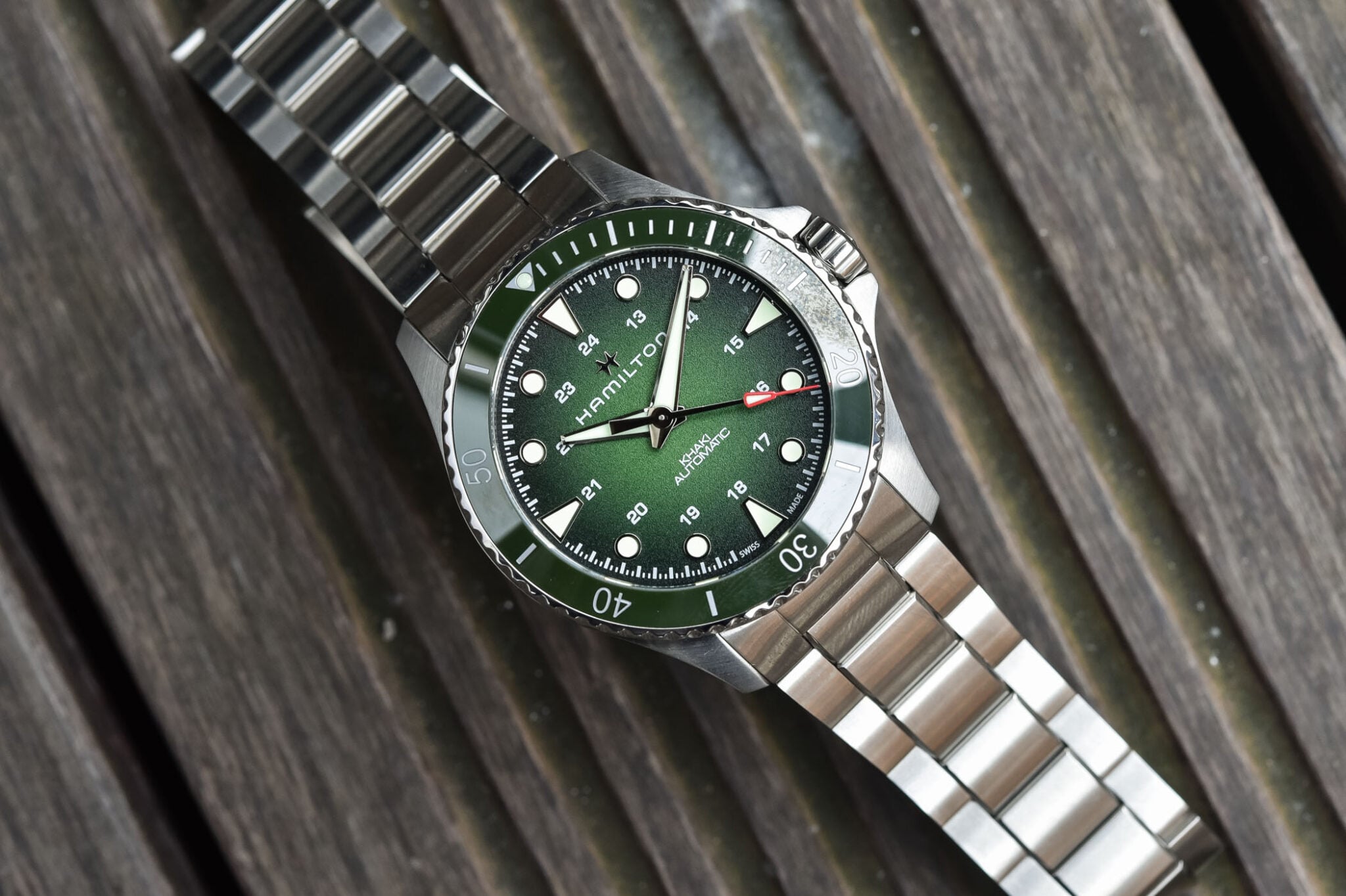 Introducing The Hamilton Khaki Navy Scuba Auto In Green (Live Pics & Price)