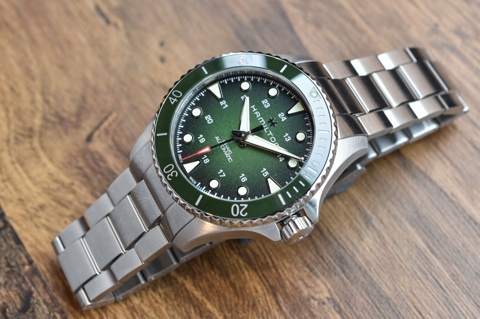 Introducing The Hamilton Khaki Navy Scuba Auto In Green (Live Pics & Price)