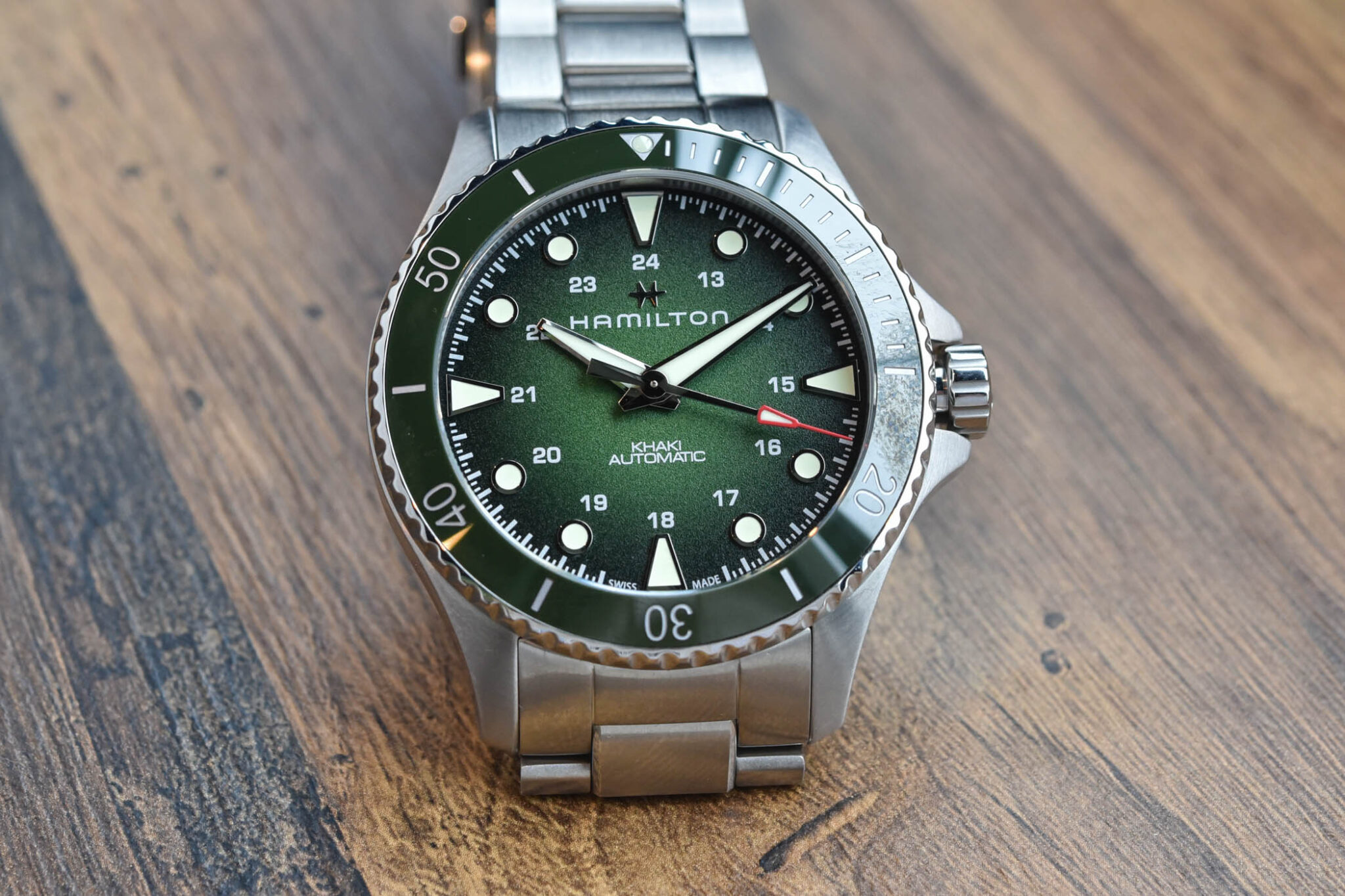 Introducing The Hamilton Khaki Navy Scuba Auto In Green (Live Pics & Price)