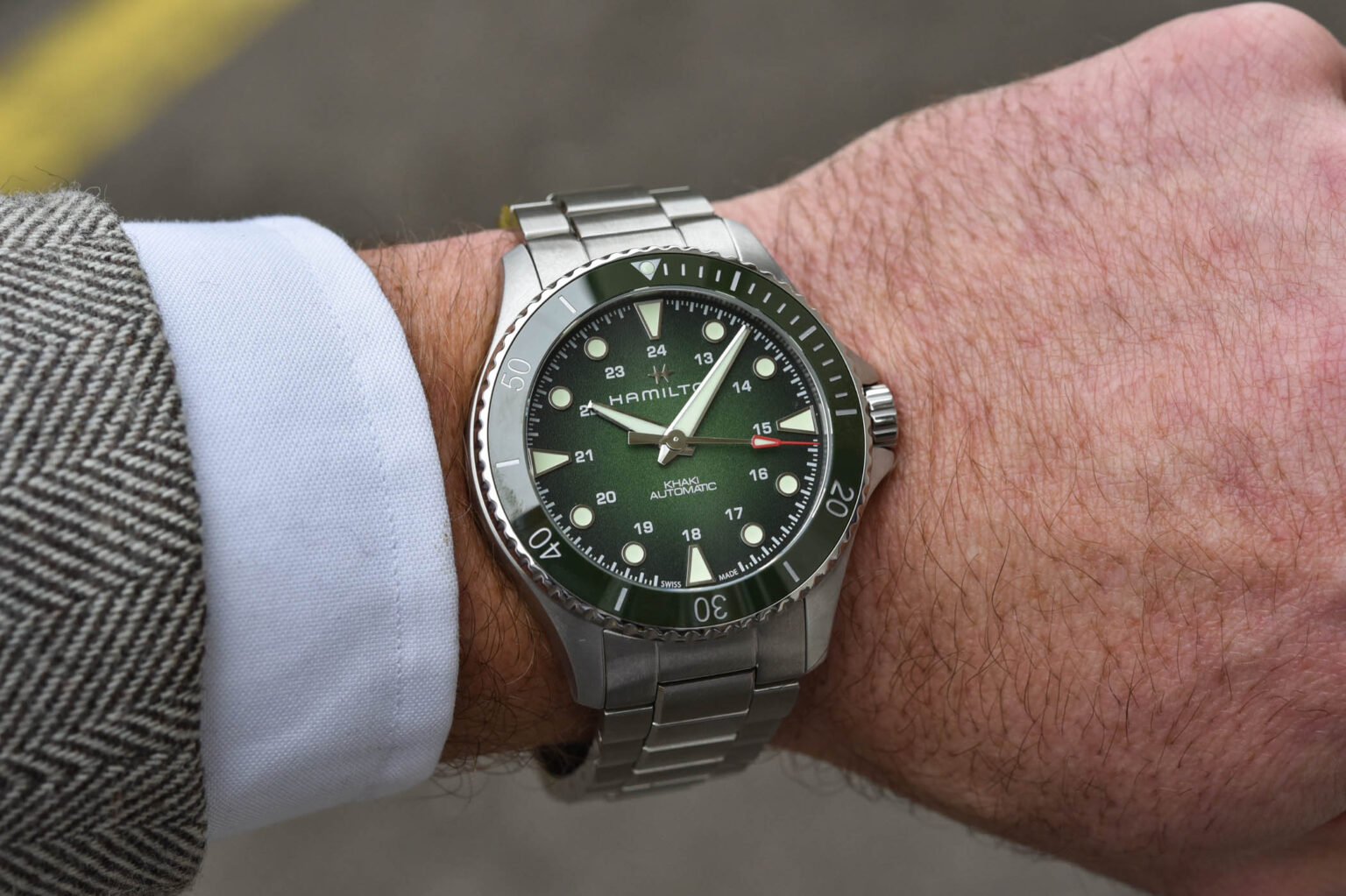 Introducing The Hamilton Khaki Navy Scuba Auto In Green (Live Pics & Price)