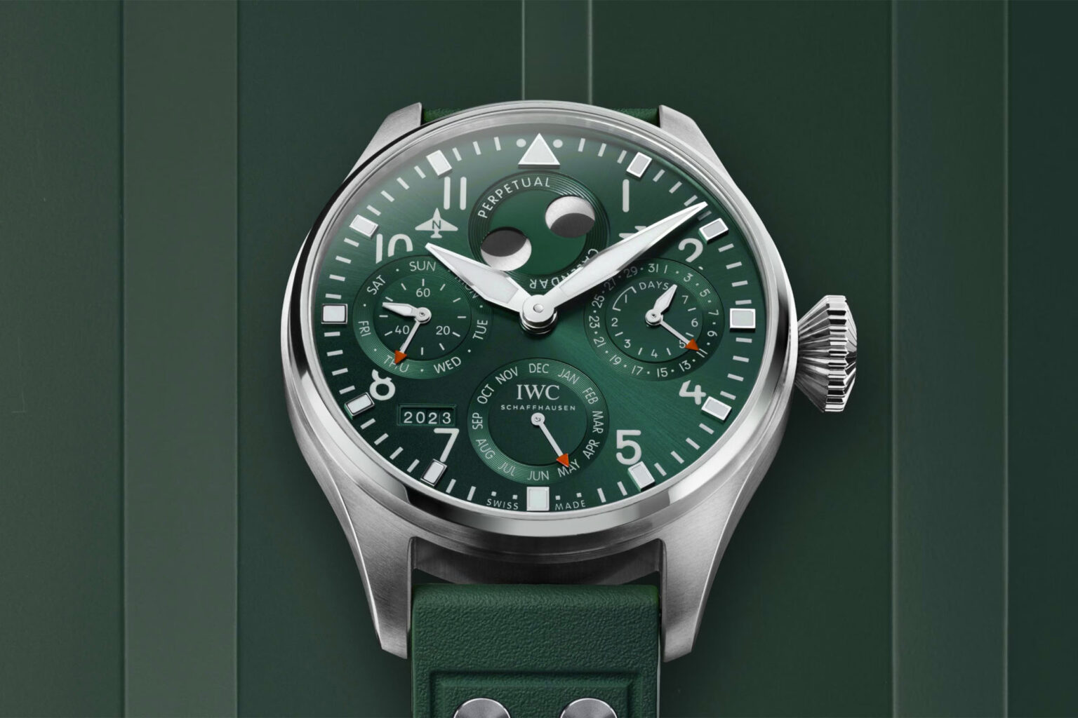 Introducing The Green IWC Big Pilot Perpetual Calendar IW503608