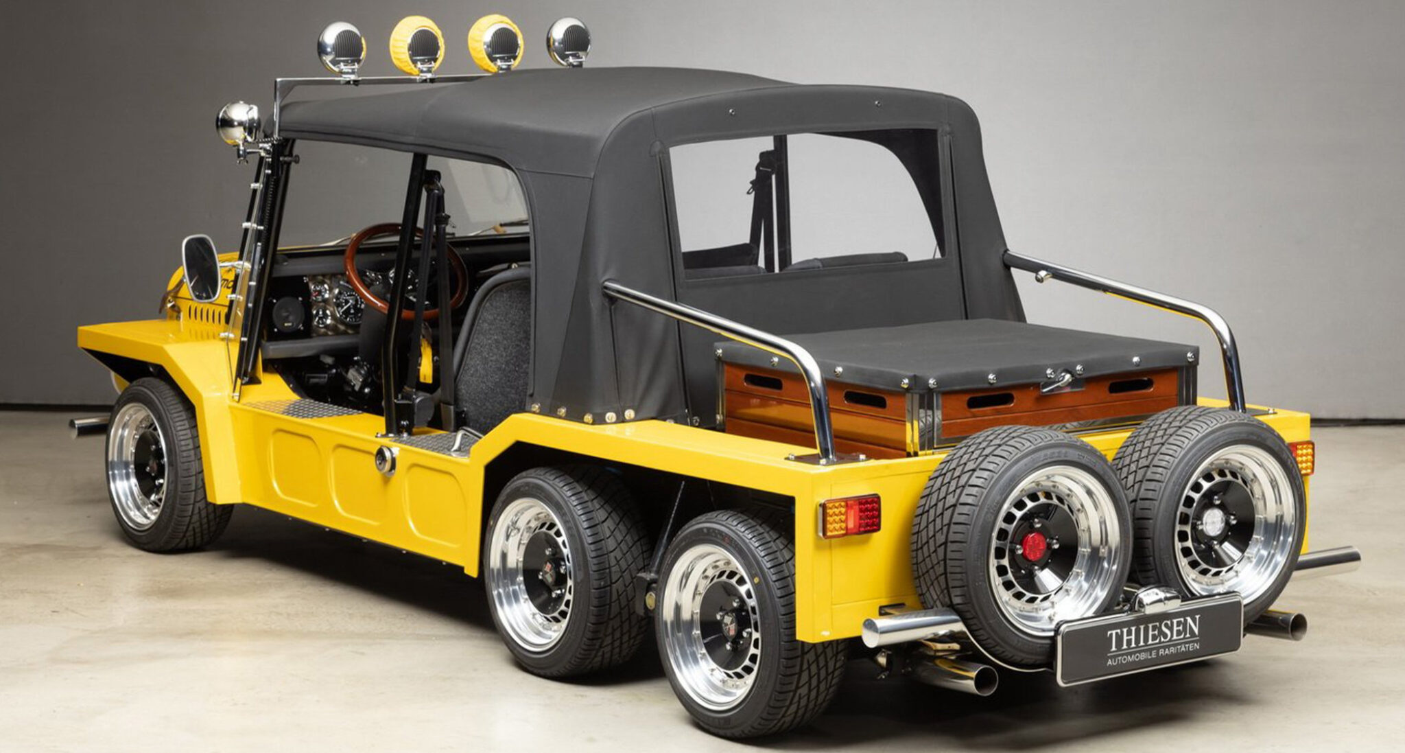 Petrolhead Corner - 6-wheel Mini Moke, Hot Wheels Twin Mill & A Wide MGB