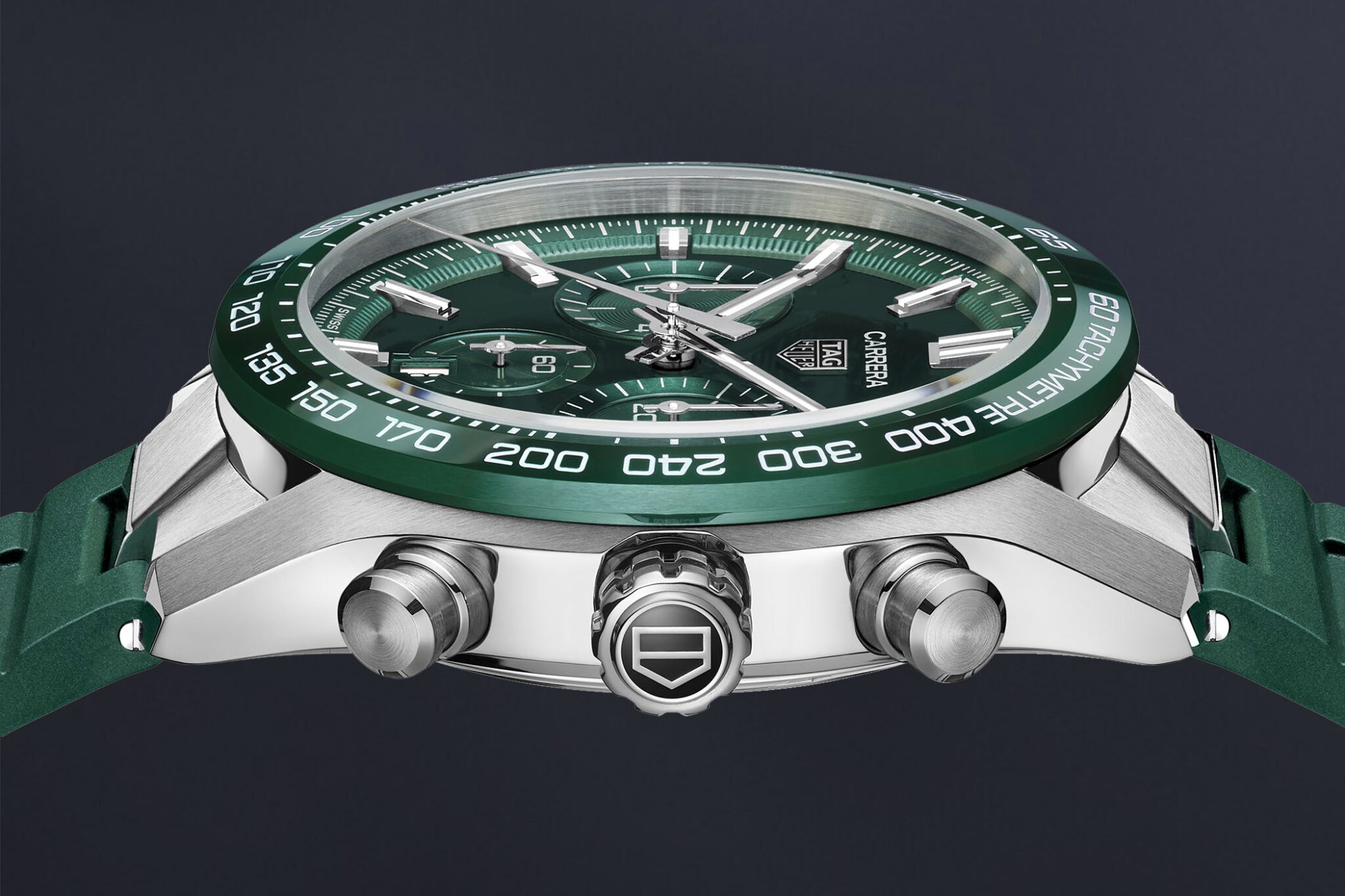 Introducing: The Green/Rubber TAG Heuer Carrera Chronograph 44mm