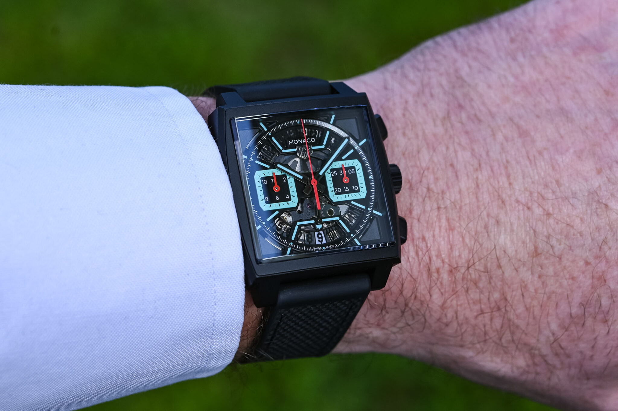 Introducing The New TAG Heuer Monaco Skeleton Chronograph (Live Pics ...