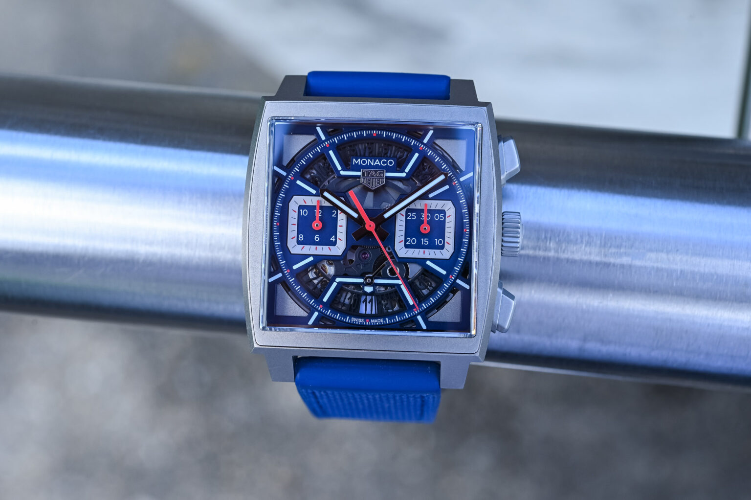 Introducing The New TAG Heuer Monaco Skeleton Chronograph (Live Pics ...