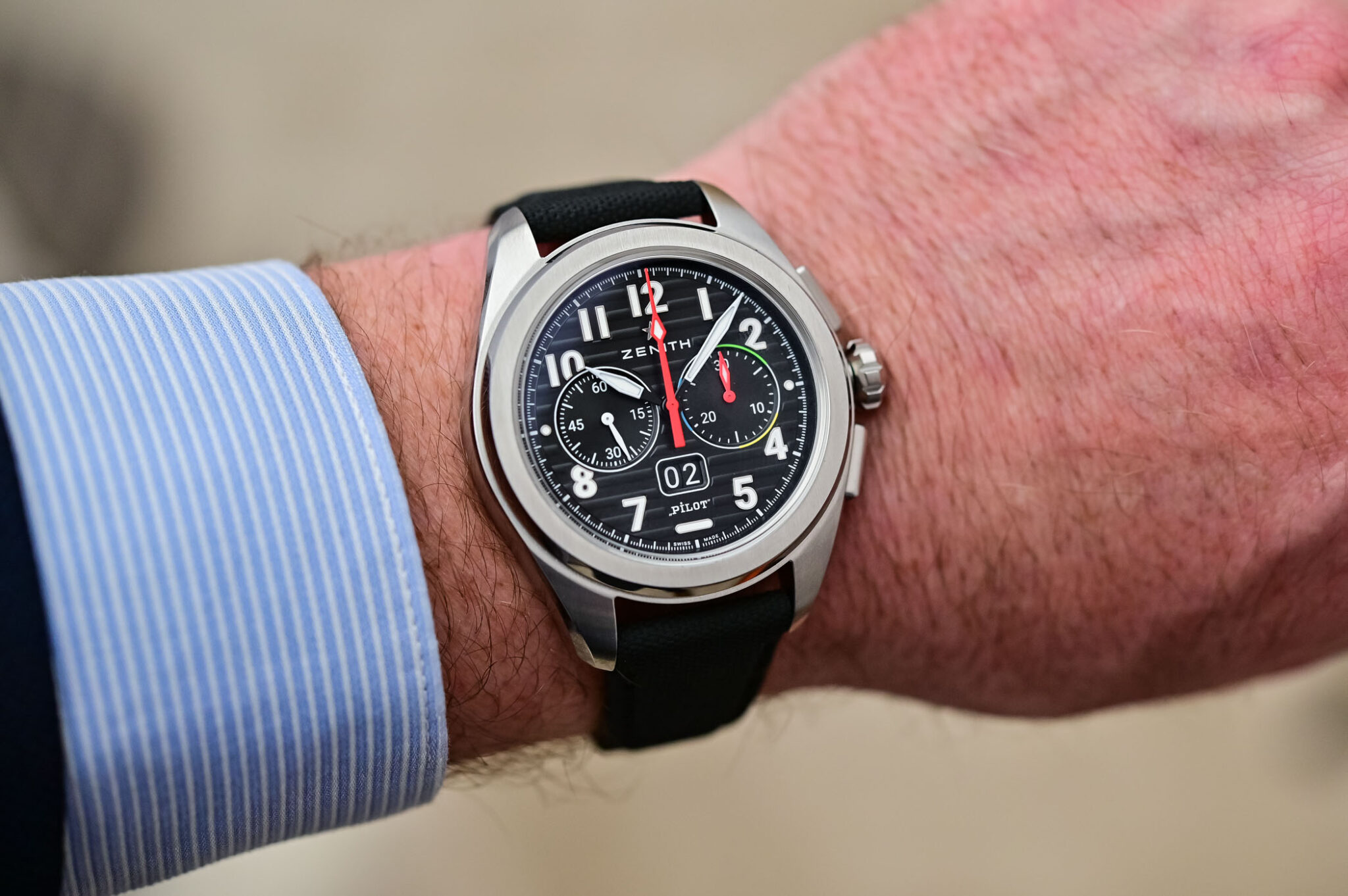 Hands-On: The Steel Zenith Pilot Big Date Flyback