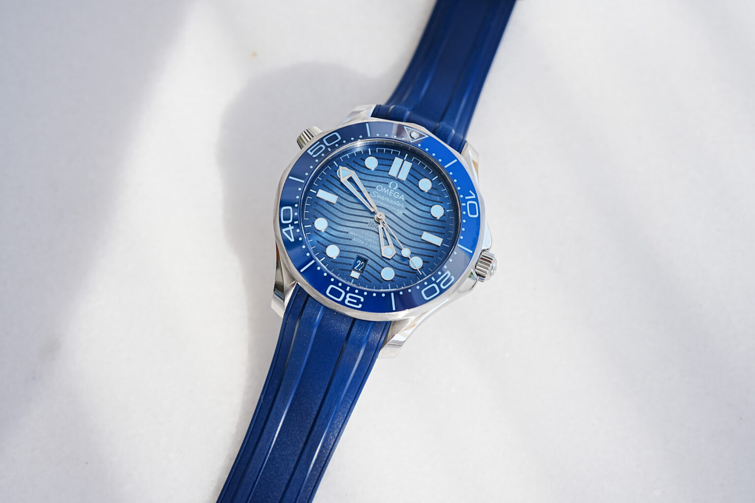 Introducing The New Omega Seamaster Diver 300M Summer Blue 75th Anniversary (Live Pics & Price)