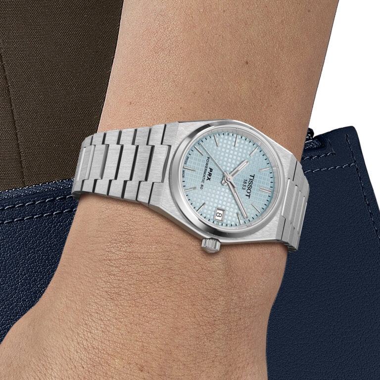 Introducing: The Ultra-Cool Tissot PRX Powermatic 80 Ice-Blue Now in 35mm