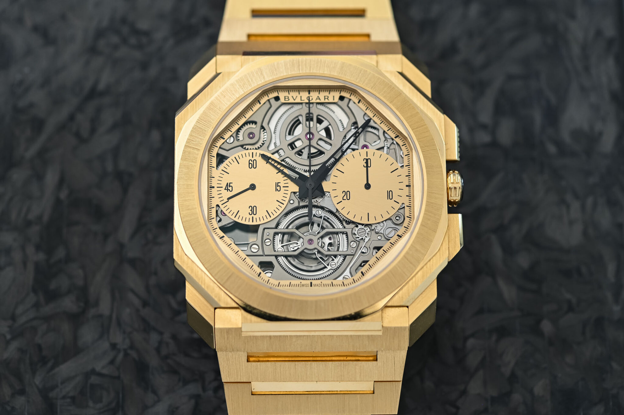 Introducing The Yellow Gold Bulgari Octo Finissimo Tourbillon Skeleton ...