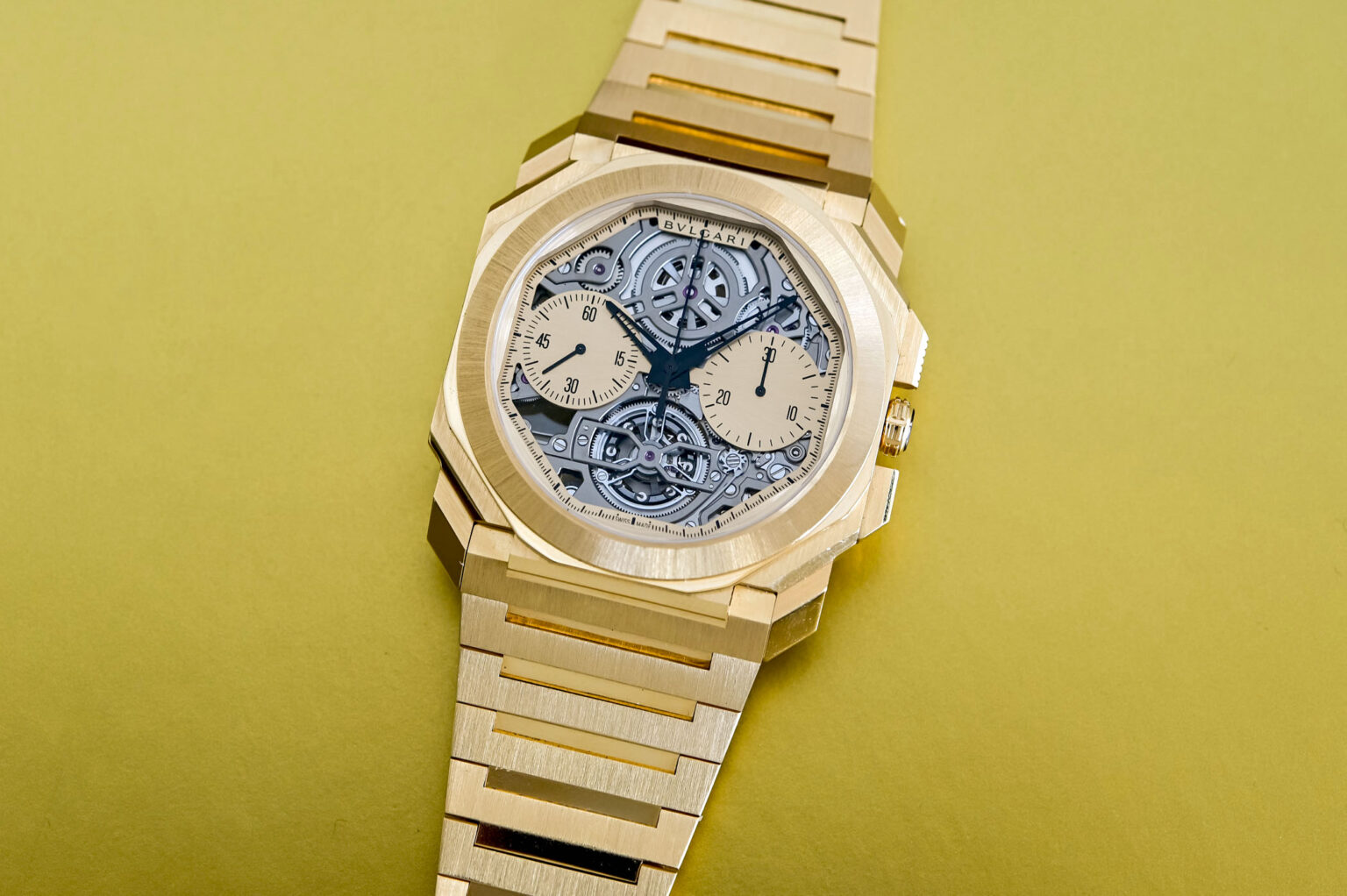 Introducing The Yellow Gold Bulgari Octo Finissimo Tourbillon Skeleton ...