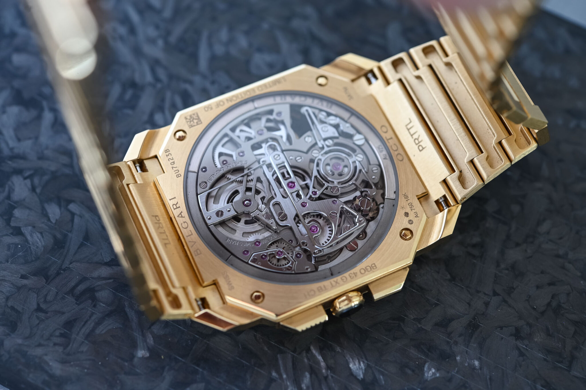 Introducing The Yellow Gold Bulgari Octo Finissimo Tourbillon Skeleton ...