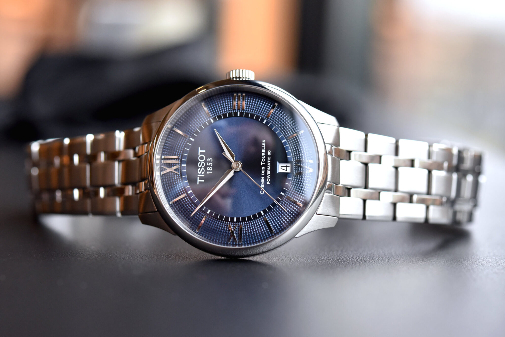 A closer look at the dressy yet casual Tissot Chemin des Tourelles In Blue