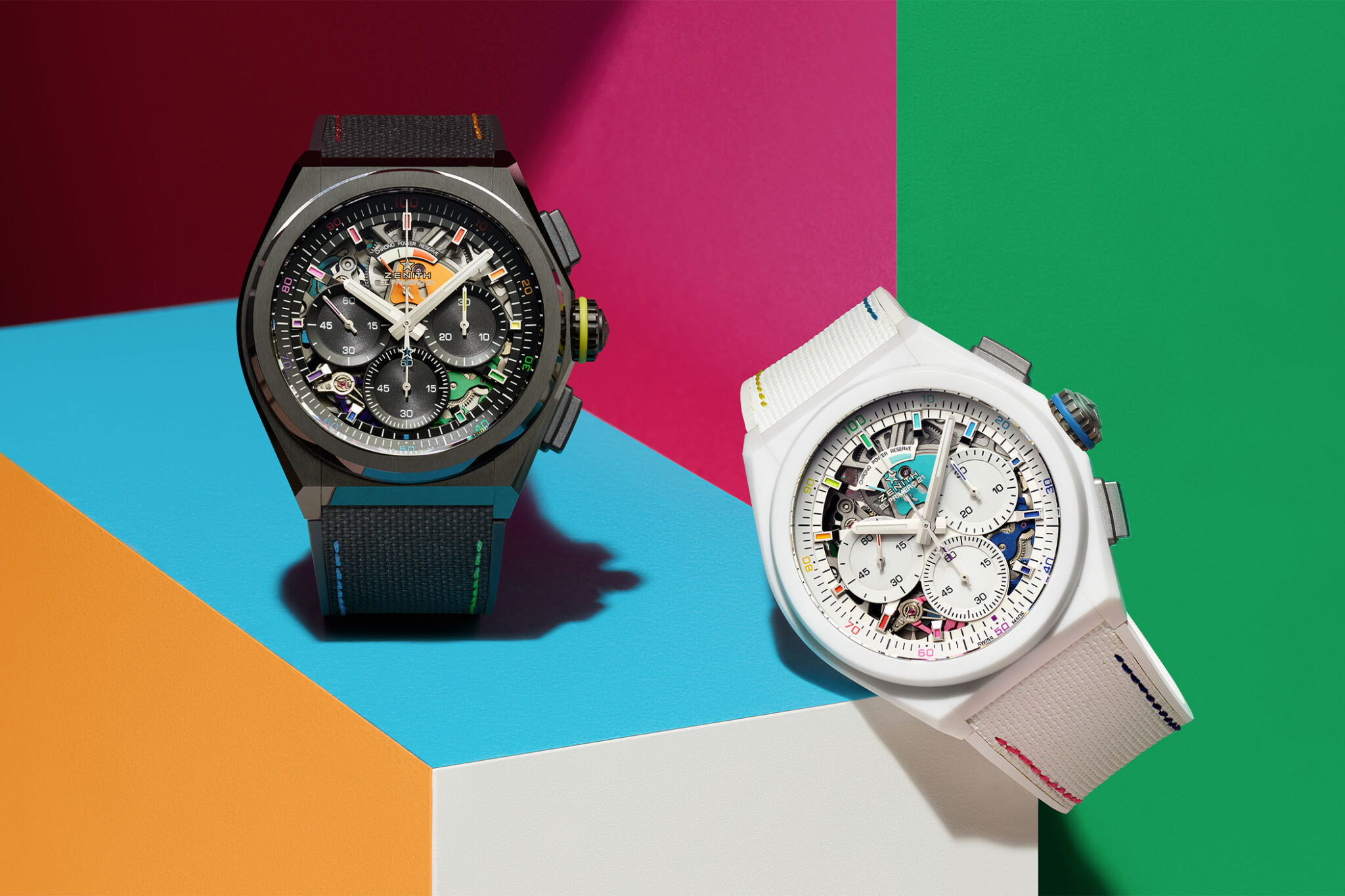 Introducing The Rainbow-Themed Zenith Defy Chroma II In Black or White ...