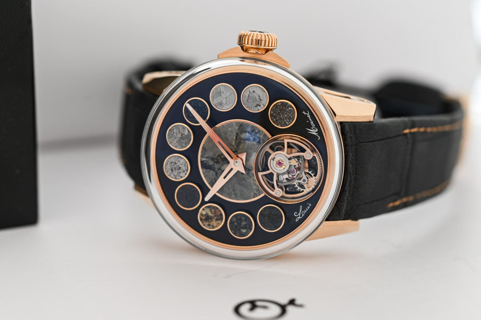 First Look: Louis Moinet Cosmopolis And Its Dial With 12 Meteorites