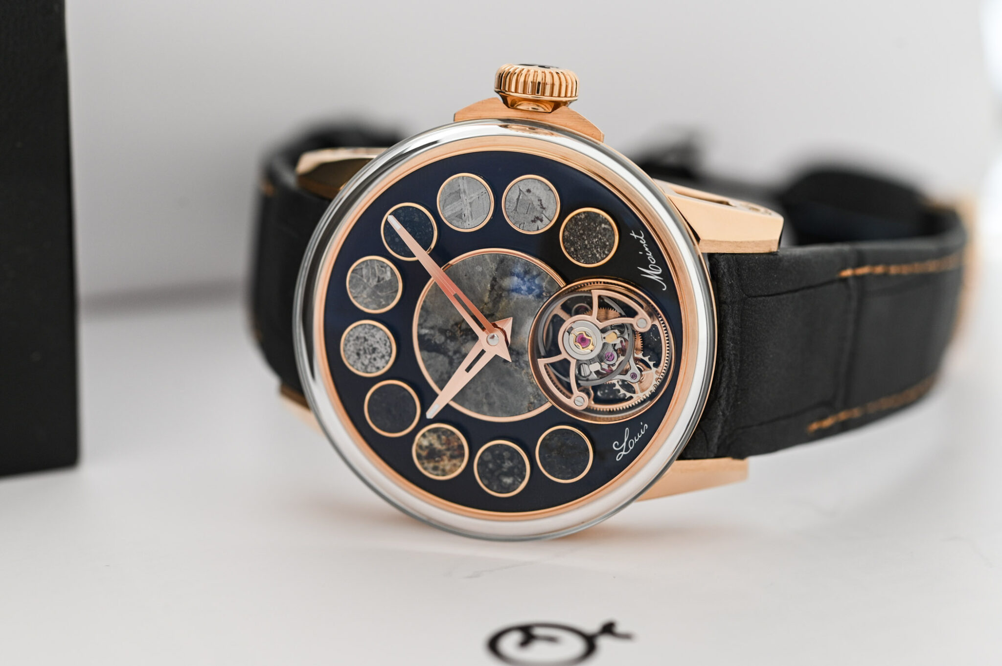 First Look: Louis Moinet Cosmopolis And Its Dial With 12 Meteorites