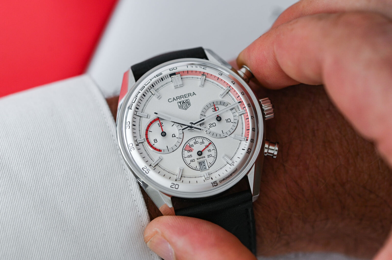 First Look: The new TAG Heuer Carrera Chronosprint x Porsche