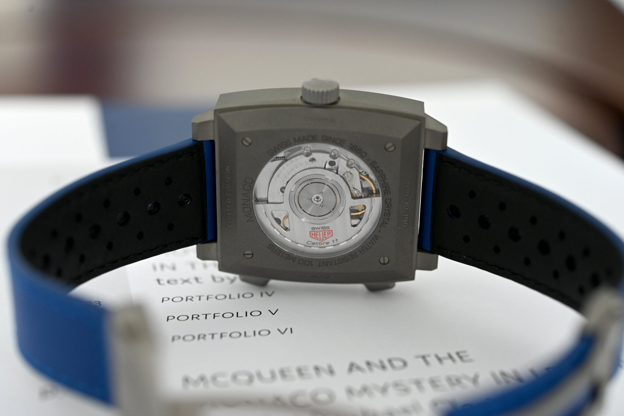 Getting Ready To Race With The TAG Heuer Monaco Chronograph Racing Blue ...