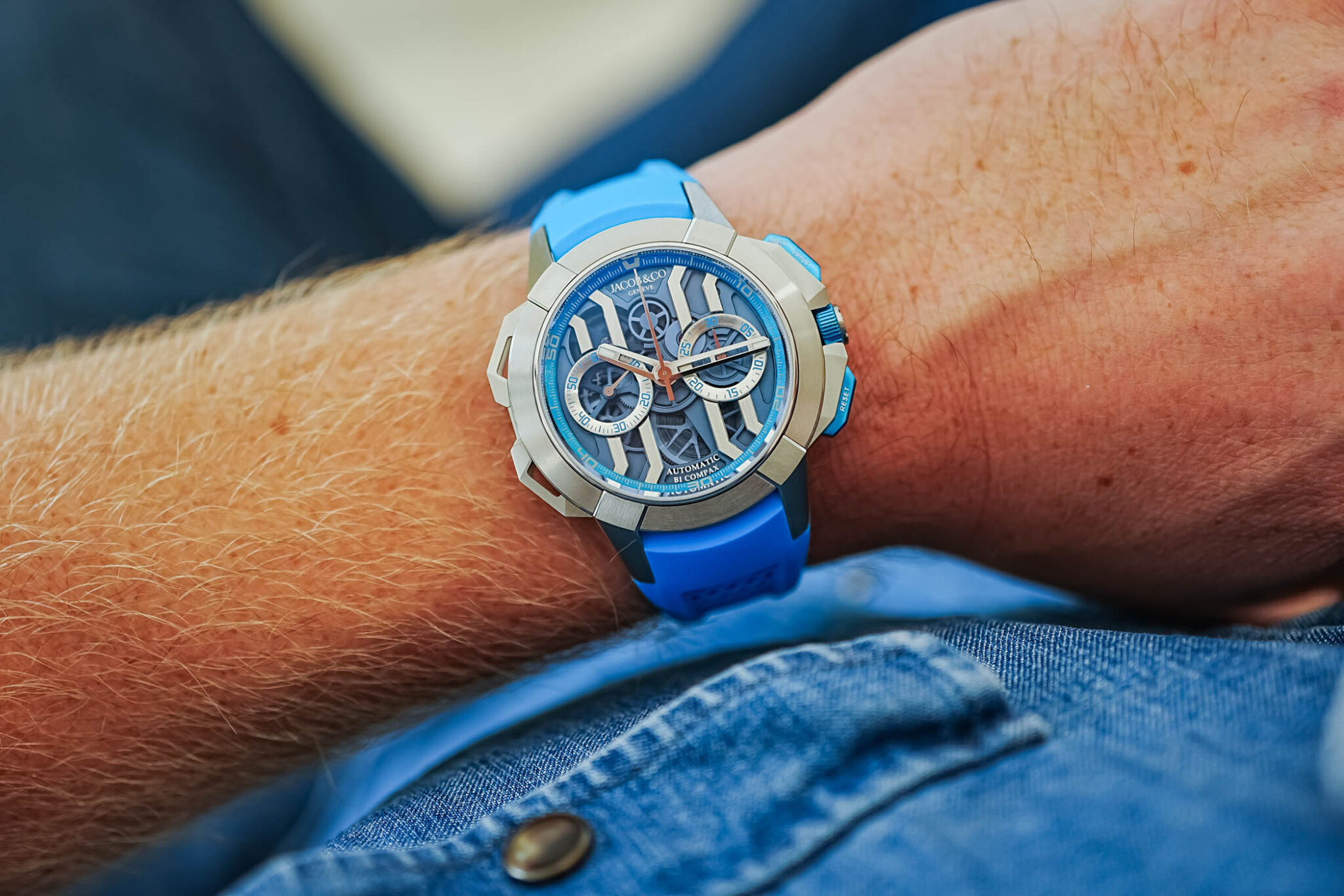 First Look: The New and Sculptural Jacob & Co Epic X Chrono 44mm Titanium
