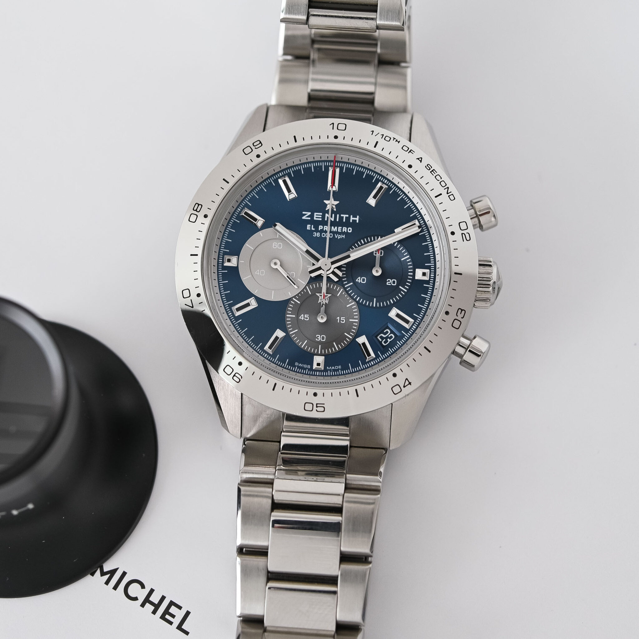 First Look: The New Full-Steel & Blue Dial Zenith Chronomaster Sport ...