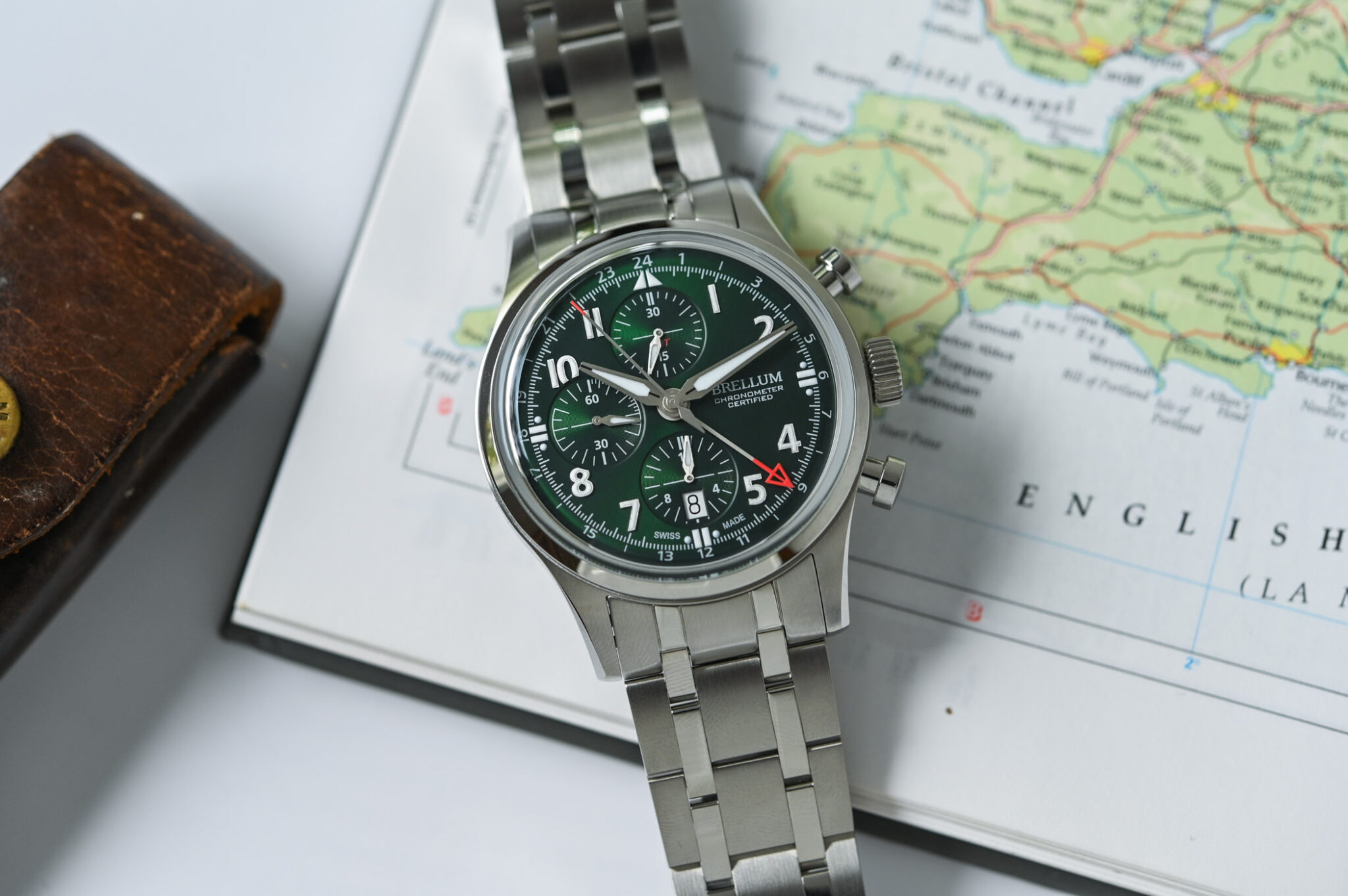 First Look: The New Green Brellum Pilot GMT LE.3 Chronometer