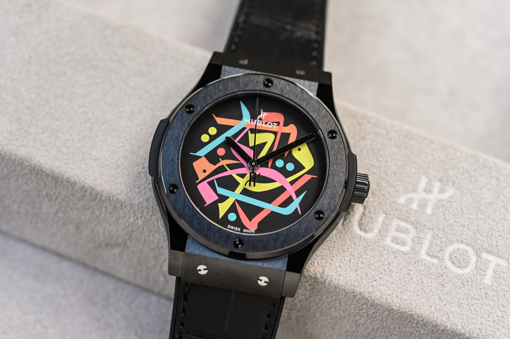 First Look: The Two Calligraphy-Themed Hublot Classic Fusion Black Magic DWW