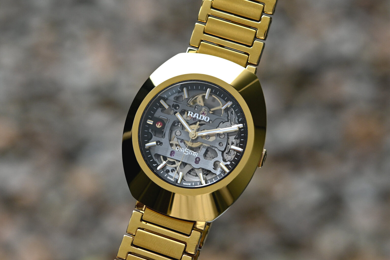 The Golden Auro Of The Rado DiaStar Original Skeleton