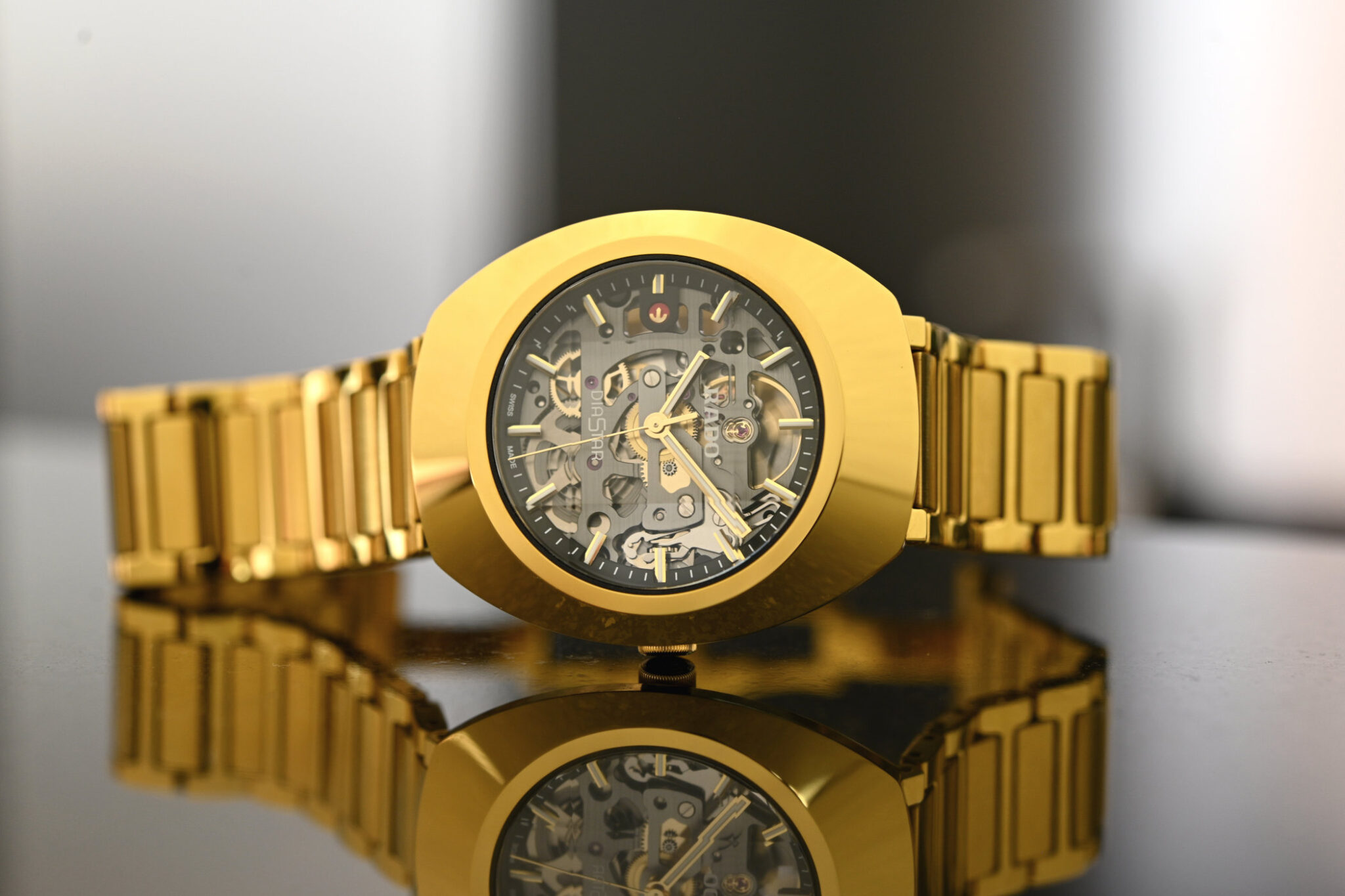 The Golden Auro Of The Rado DiaStar Original Skeleton