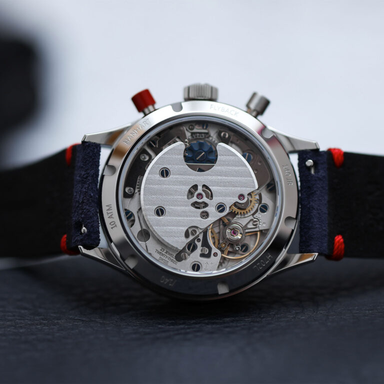The Hanhart Red X Grey & Blue Flyback Chronograph and Dashboard ...