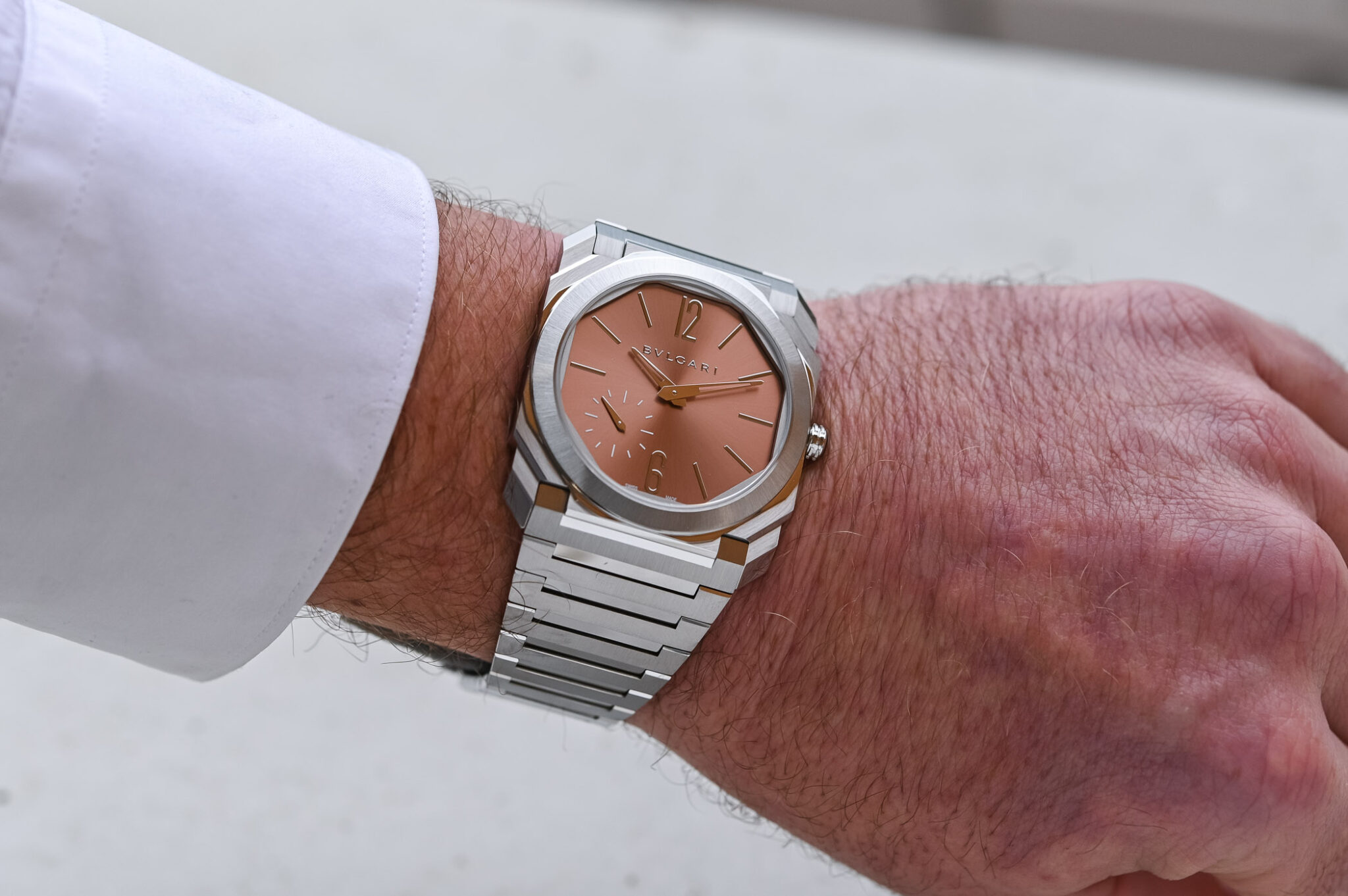 First Look: The Salmon Dial Bulgari Octo Finissimo Tuscan Copper