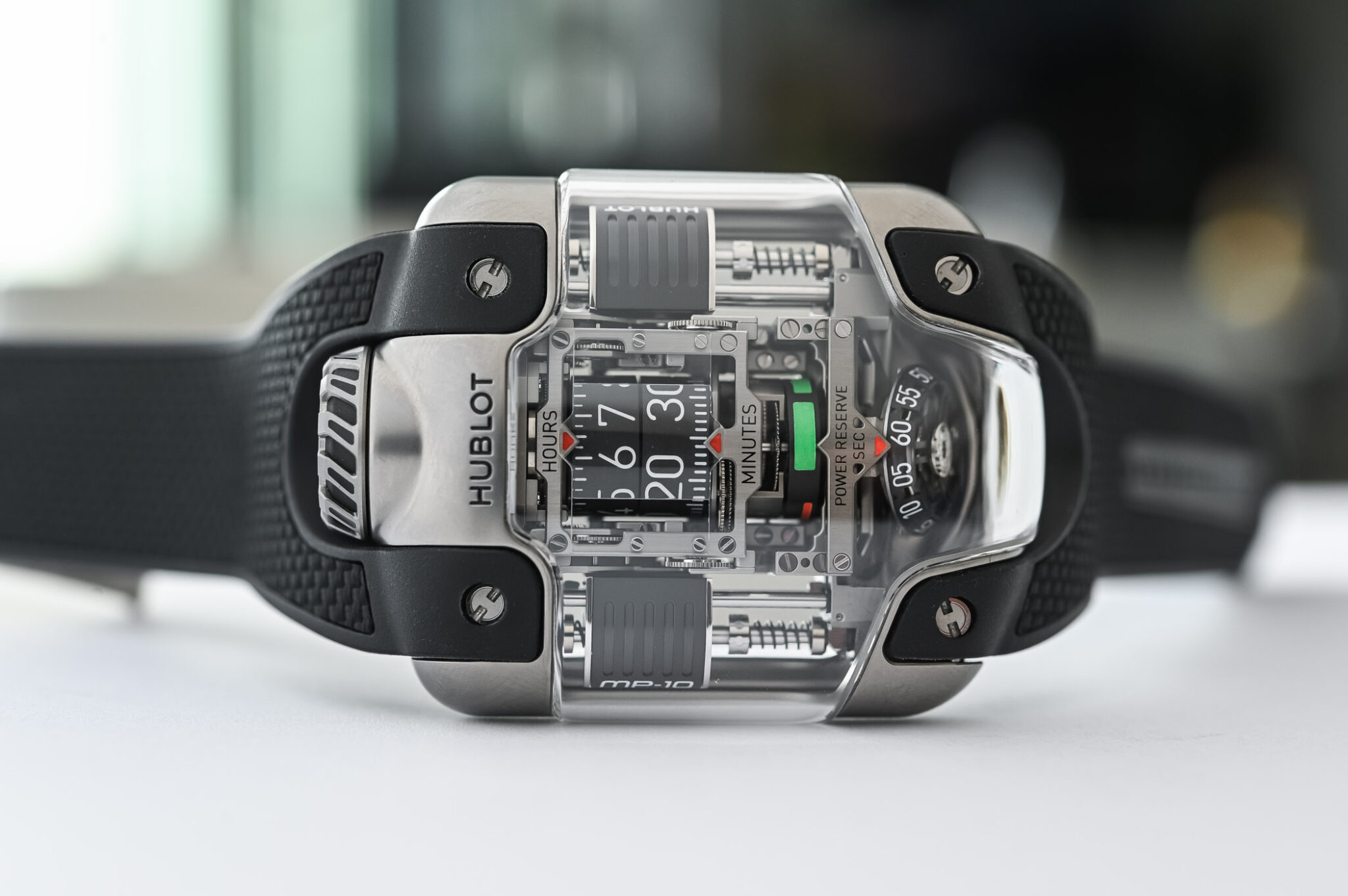 First Look: The Hublot MP-10 Tourbillon Weight Energy System Titanium