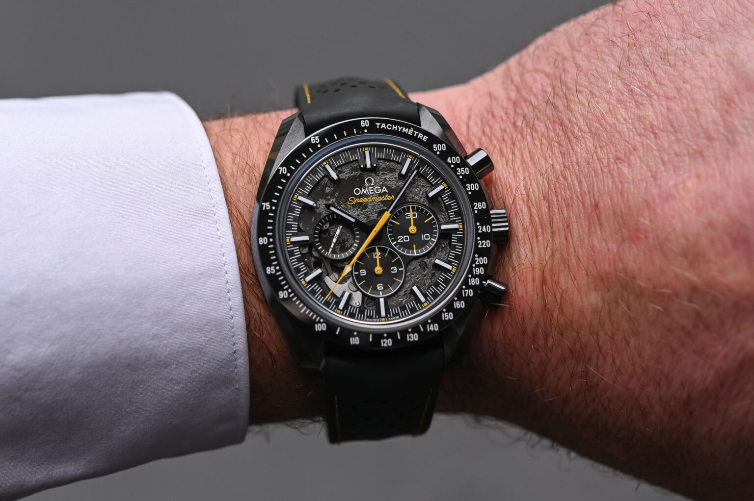 Hands-On: The Omega Speedmaster Dark Side of the Moon Apollo 8