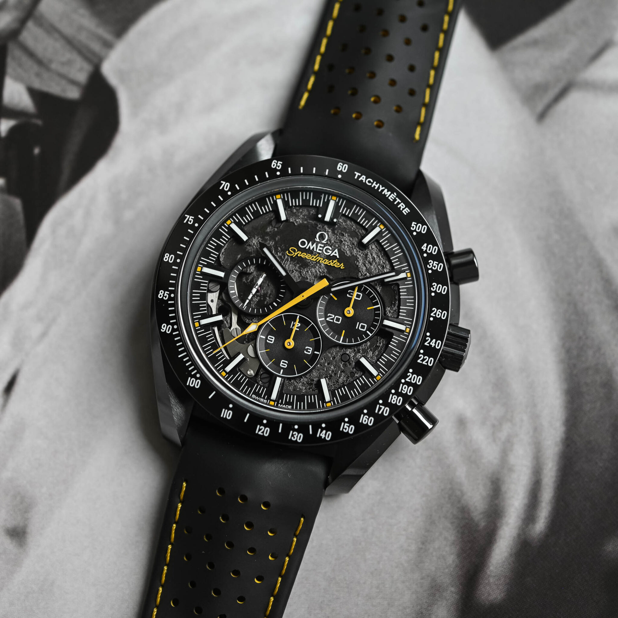 Hands-On: The Omega Speedmaster Dark Side of the Moon Apollo 8