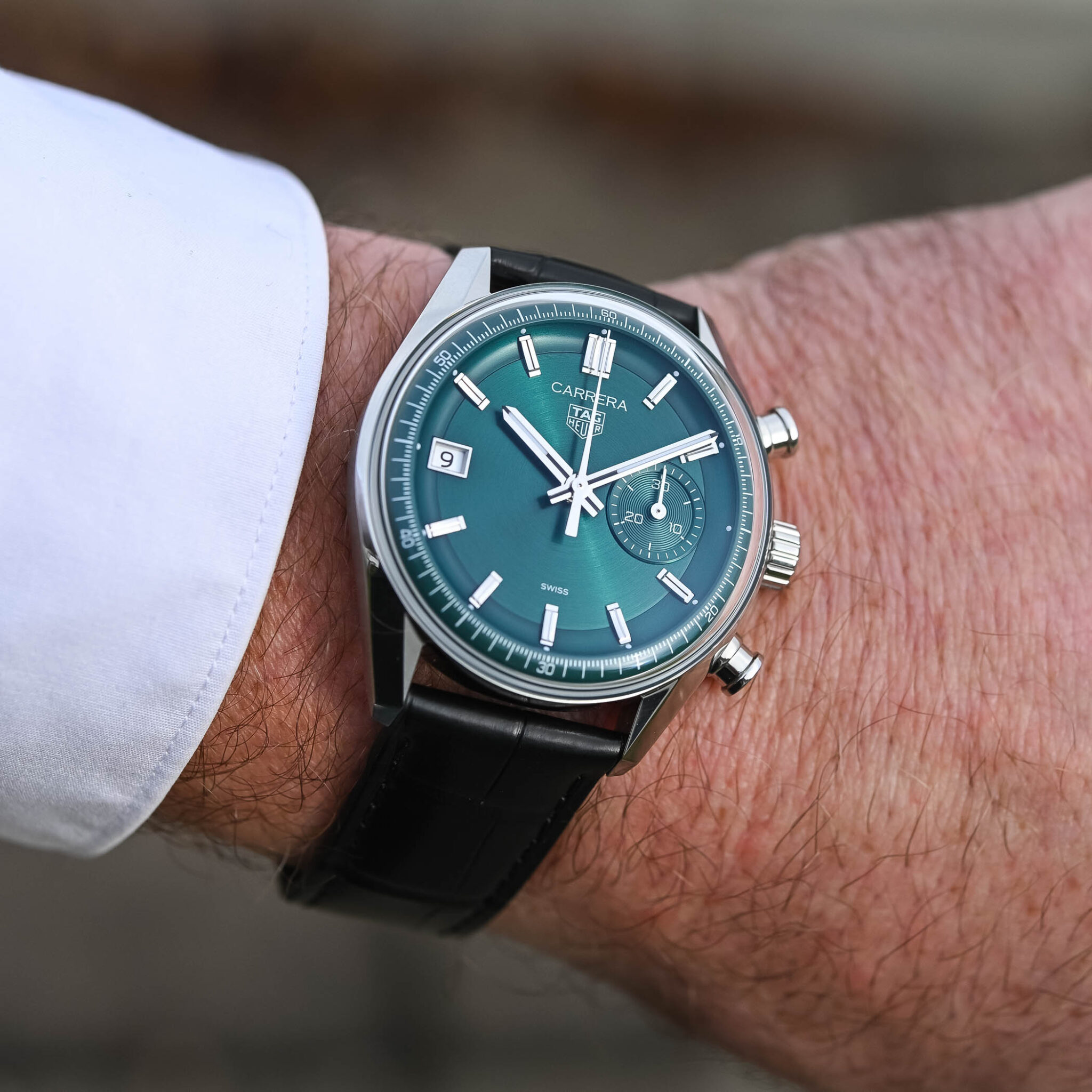 First Look: The New Dato-Inspired TAG Heuer Carrera Glassbox Green