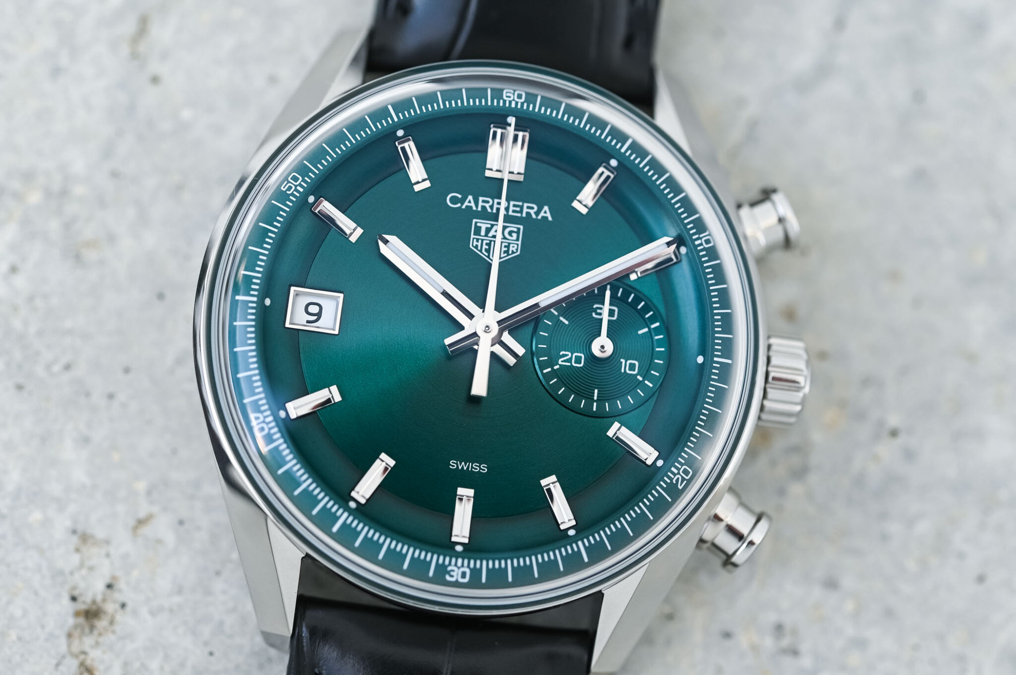 First Look: The New Dato-Inspired TAG Heuer Carrera Glassbox Green