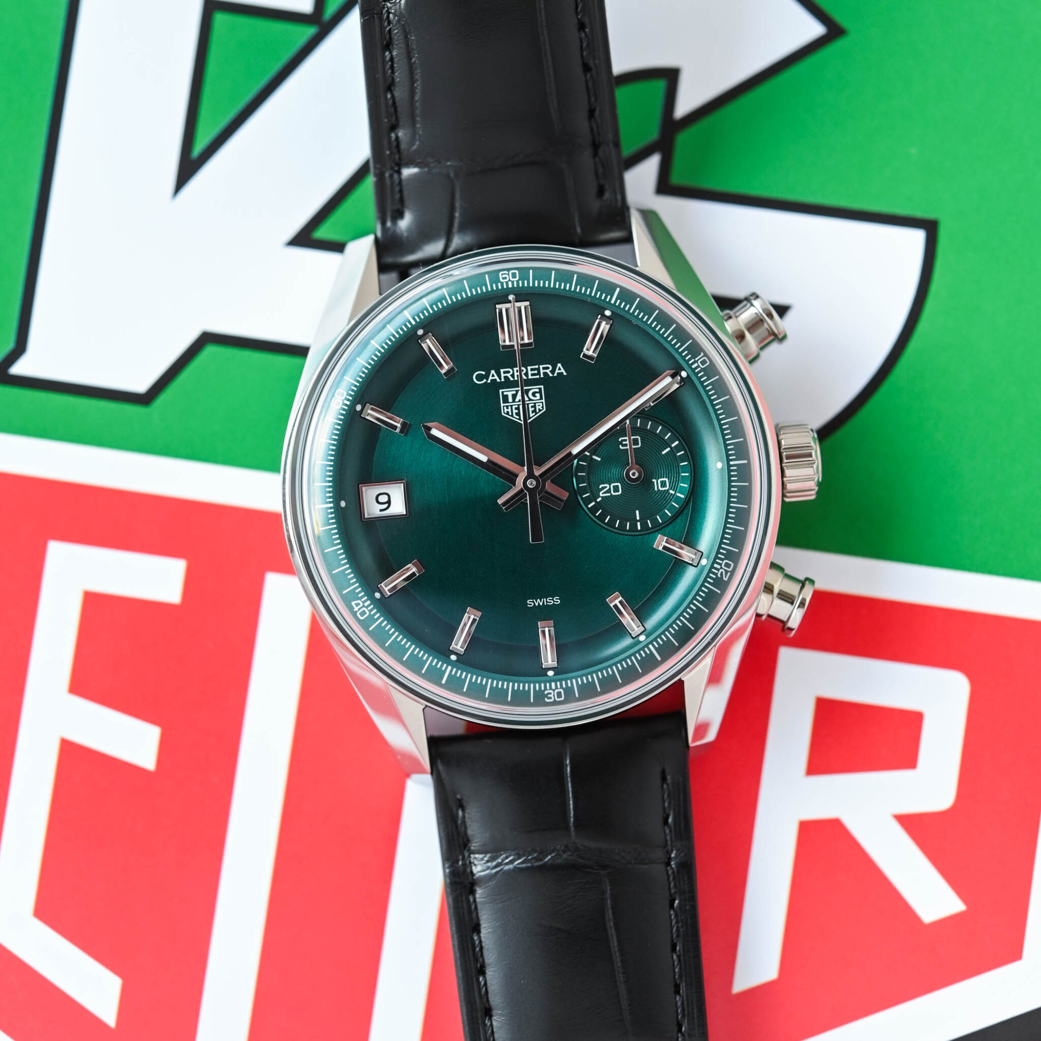 First Look: The New Dato-Inspired TAG Heuer Carrera Glassbox Green