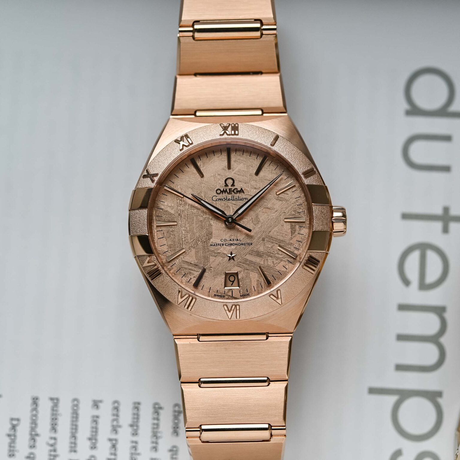 First Look: The new Omega Constellation 41mm Meteorite Collection