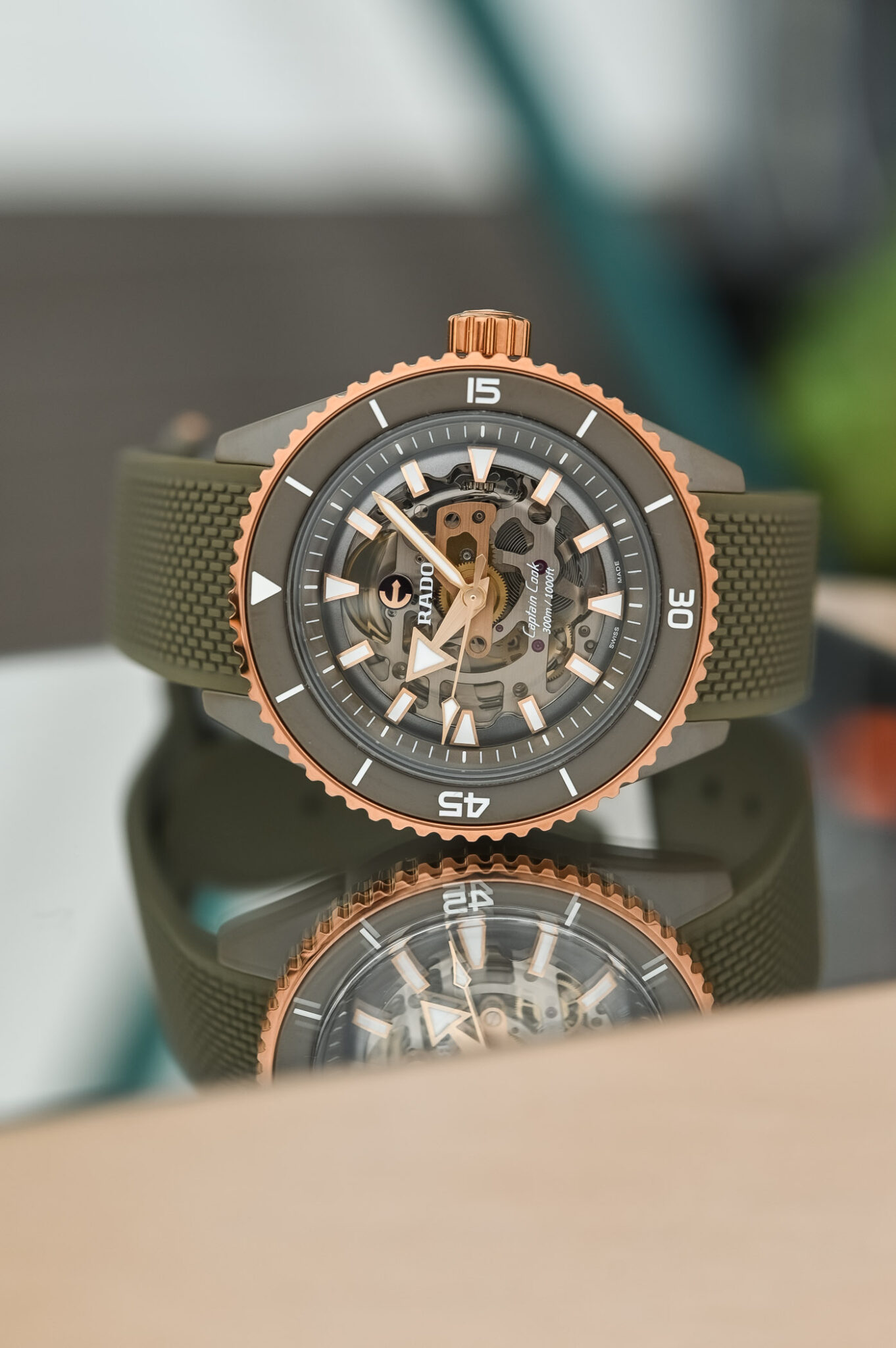 First Look: The Olive-Green Rado Captain Cook High-Tech Ceramic Skeleton