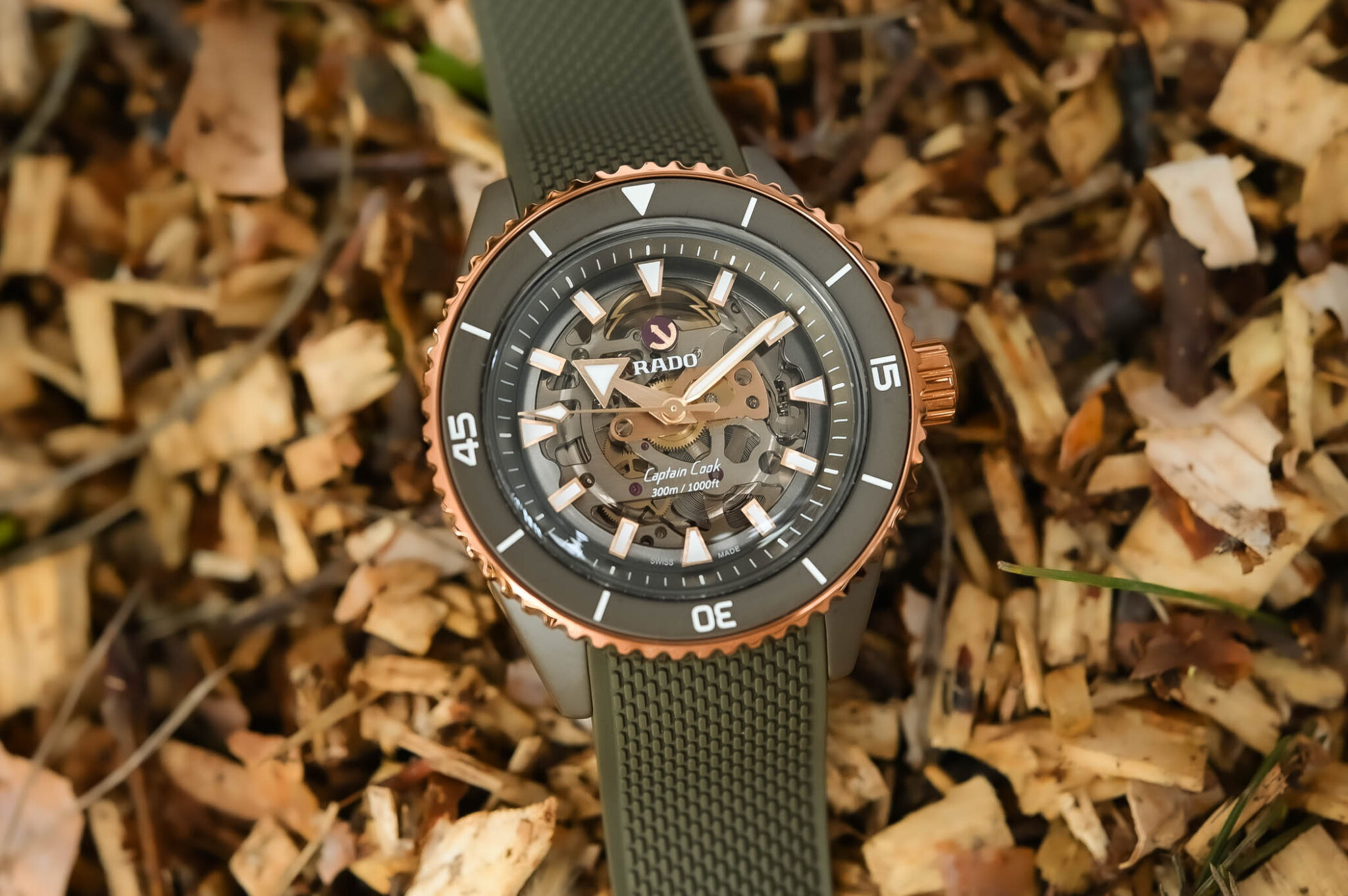 First Look: The Olive-Green Rado Captain Cook High-Tech Ceramic Skeleton
