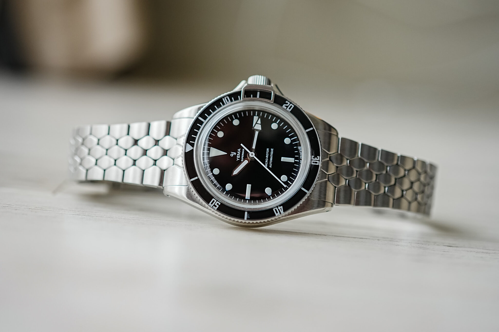 First Look: The Yema Superman Slim CMM.20 with Micro-Rotor Calibre